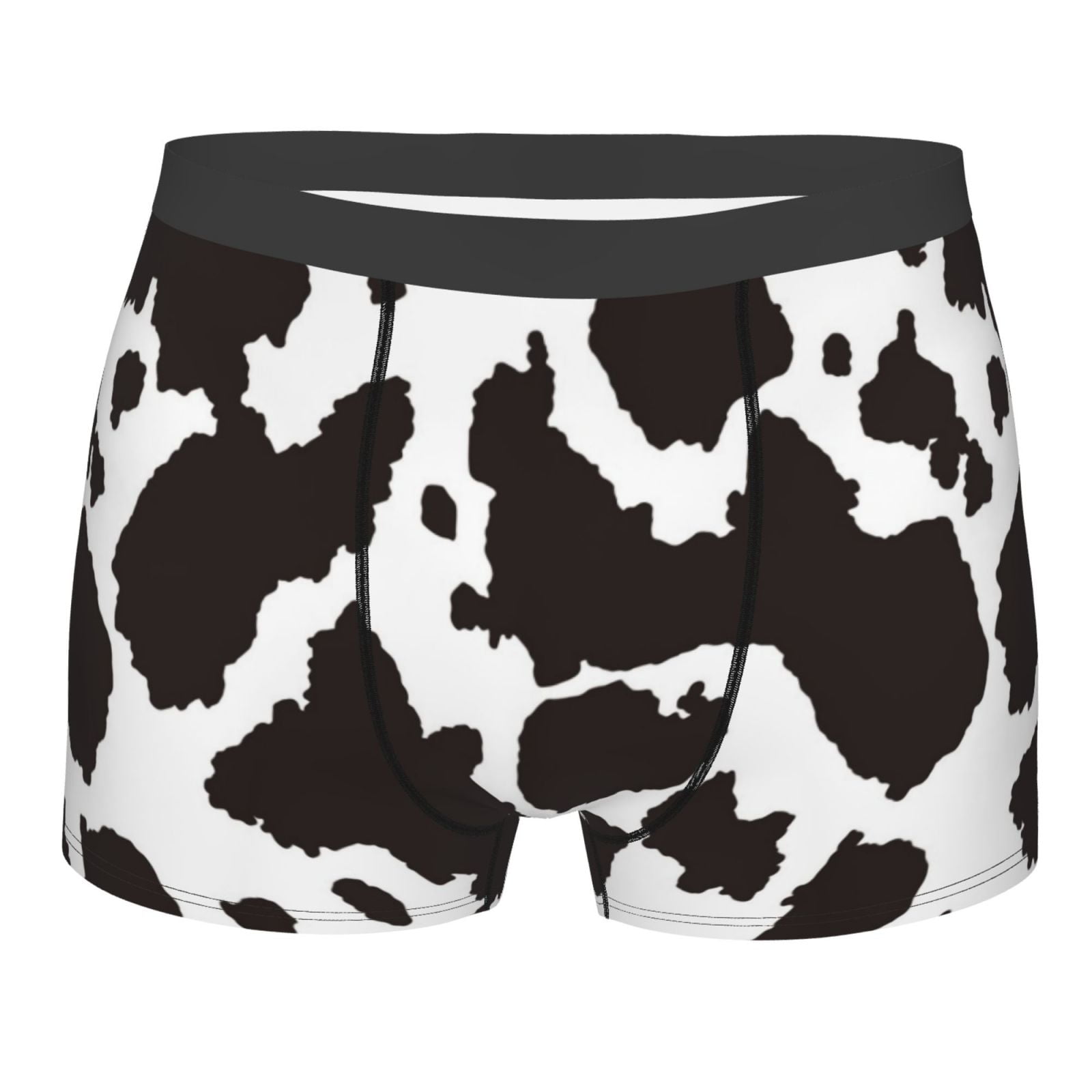 JUNZAN Cow Skin 2 Mens Underwear Boxer Briefs for Men’s - Medium ...
