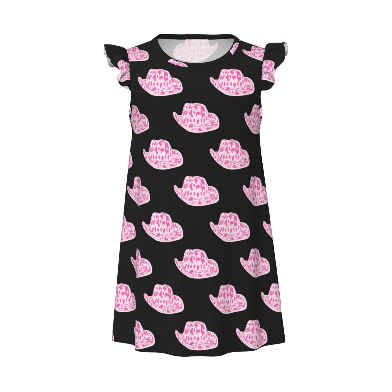 JUNZAN Cowboy Hat Print Girls Nightgown Pajamas - Soft Toddler ...