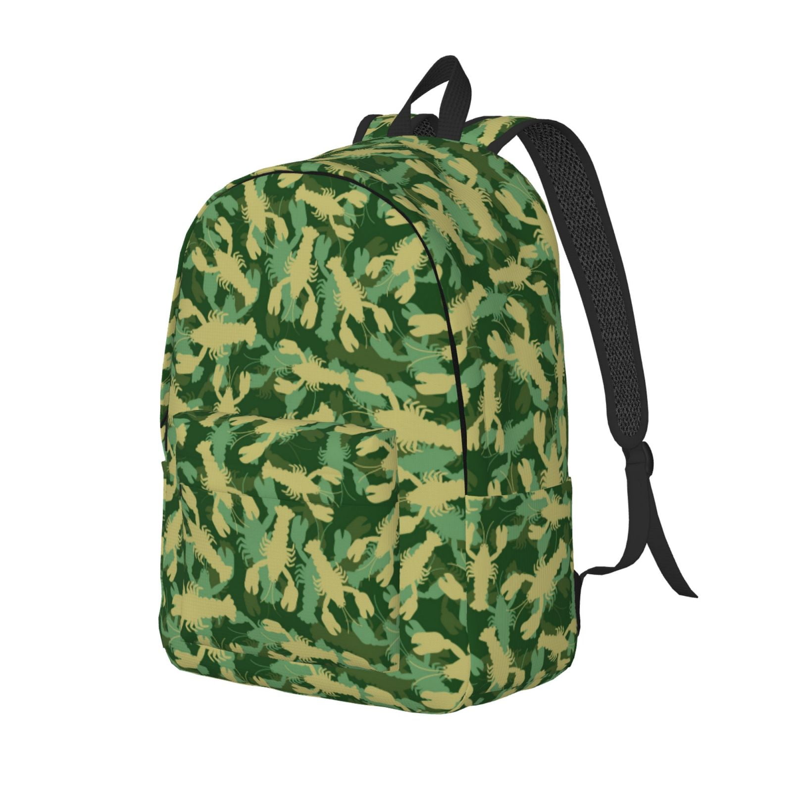 JUNZAN Crayfish Army Pattern Travel Laptop Backpack for Men Women ...
