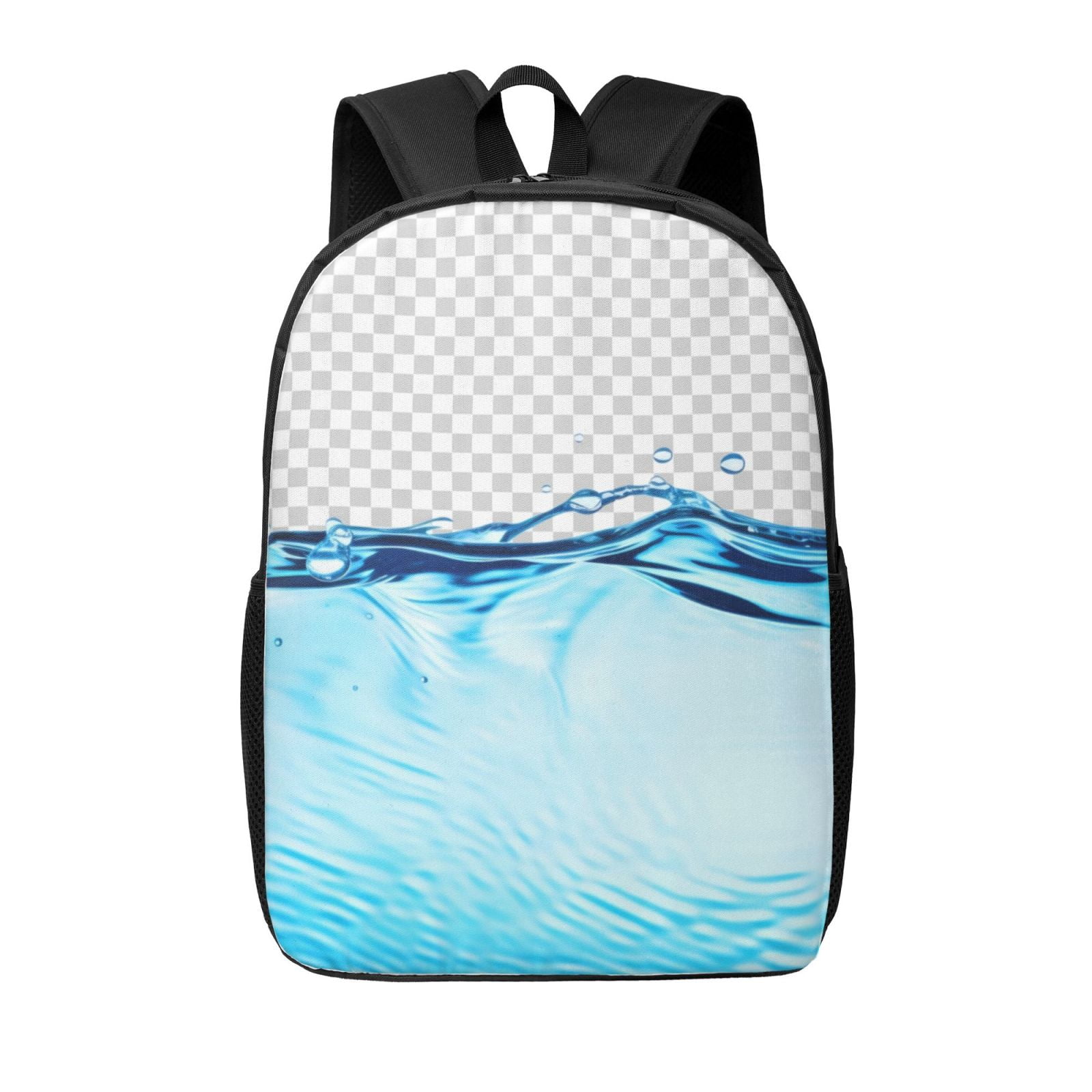 JUNZAN Crystal Clear Water Splash Pattern Travel Laptop Backpack for ...