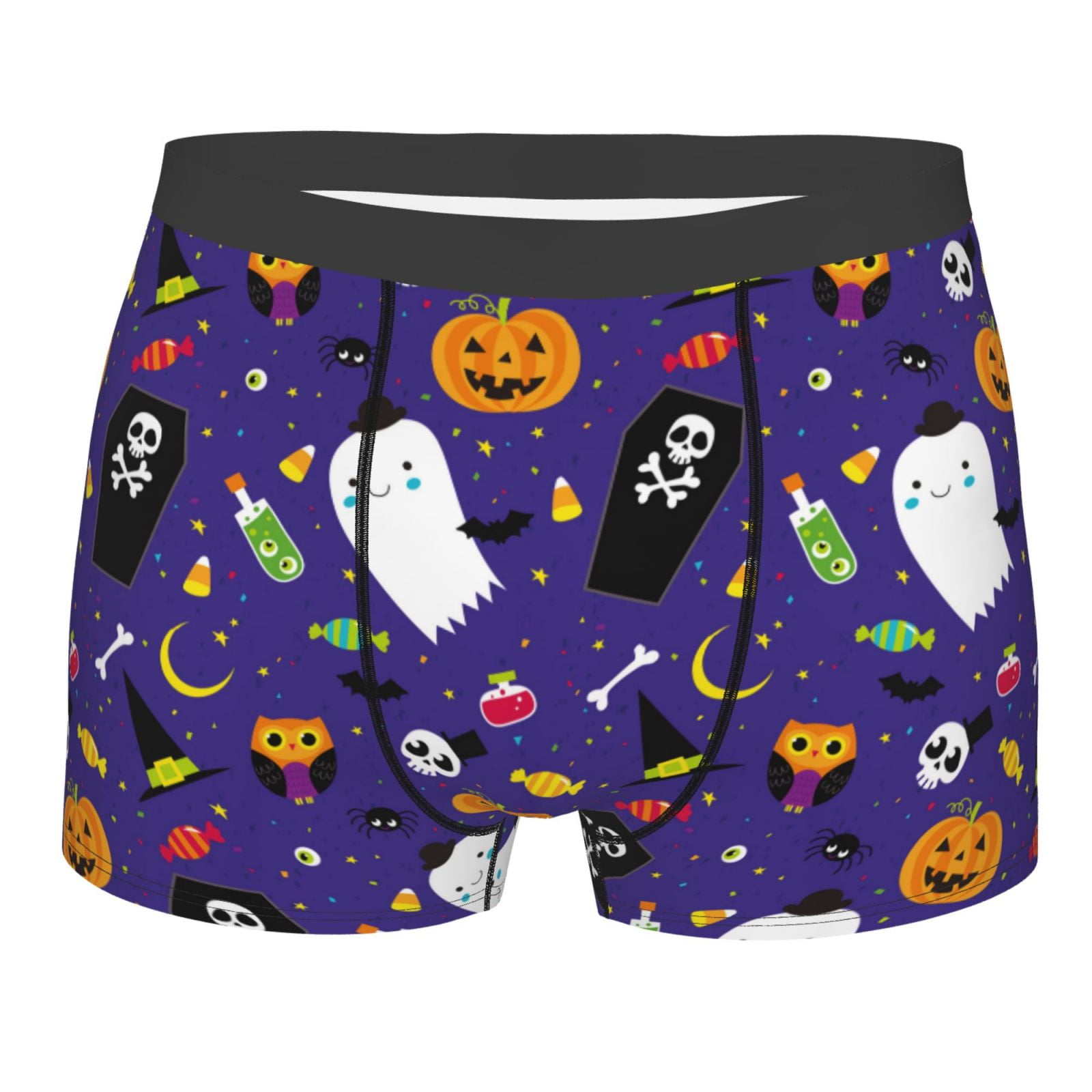 JUNZAN Cute And Creepy Mens Underwear Boxer Briefs for Men’s-X-Large ...