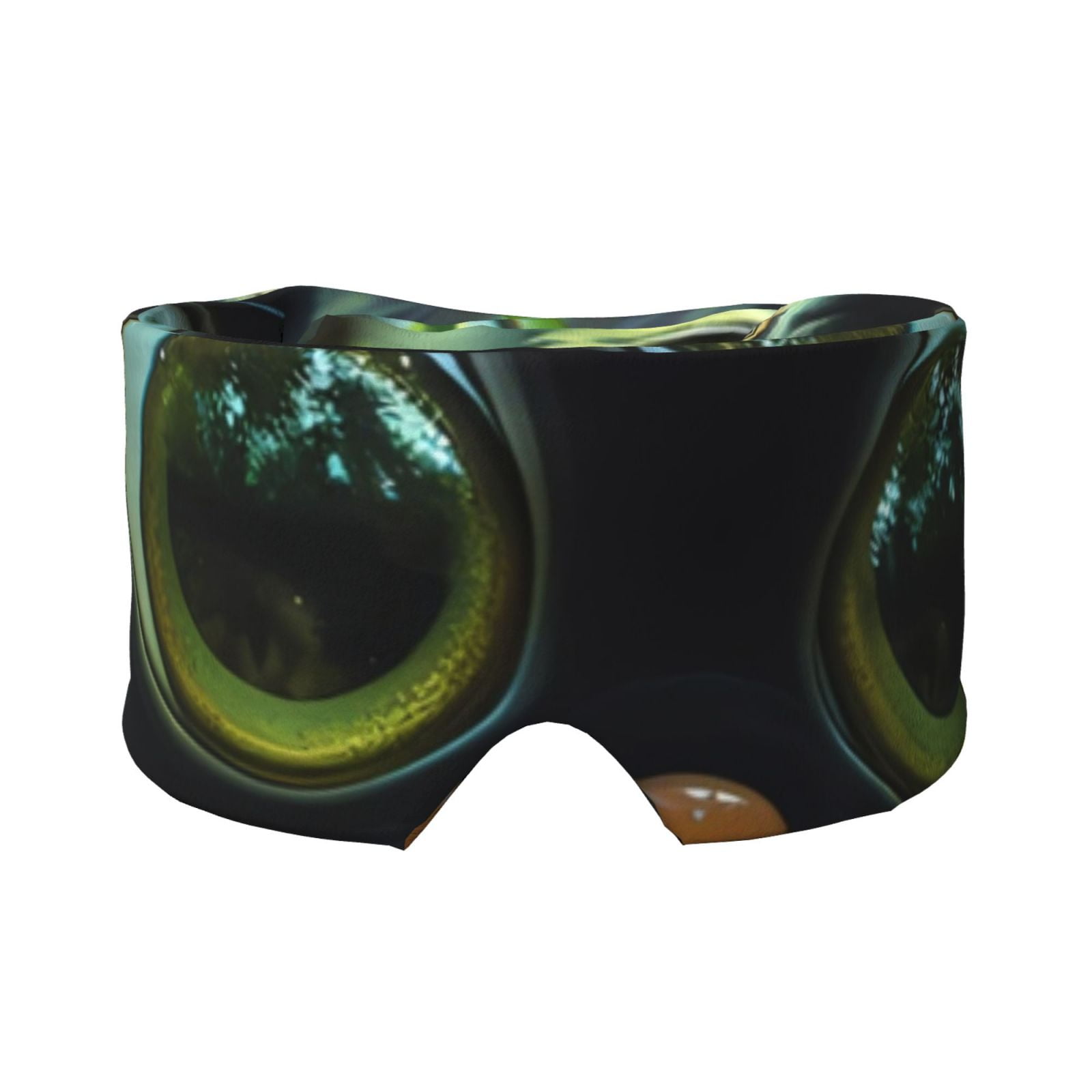 JUNZAN Cute Big-Eyed Black Cat for Blackout Sleep Mask - Blocking Sleep ...