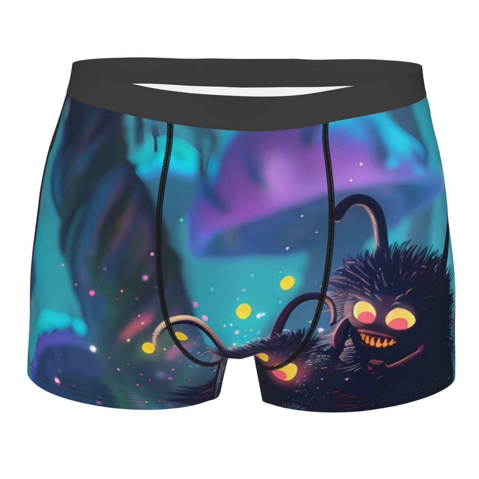 JUNZAN Cute Fuzzy Fantasy Creatures Mens Underwear Boxer Briefs for Men ...
