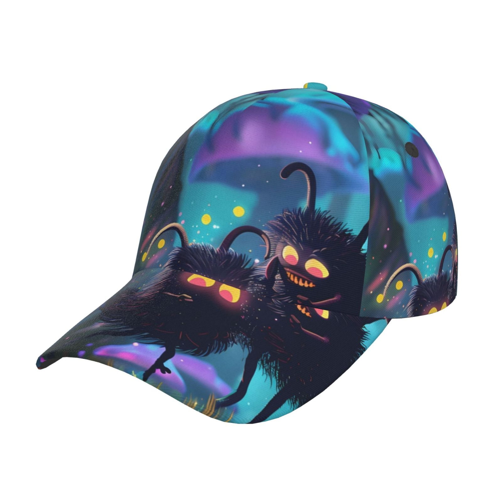 JUNZAN Cute Fuzzy Fantasy Creatures Print Baseball Cap,Unisex Sports ...