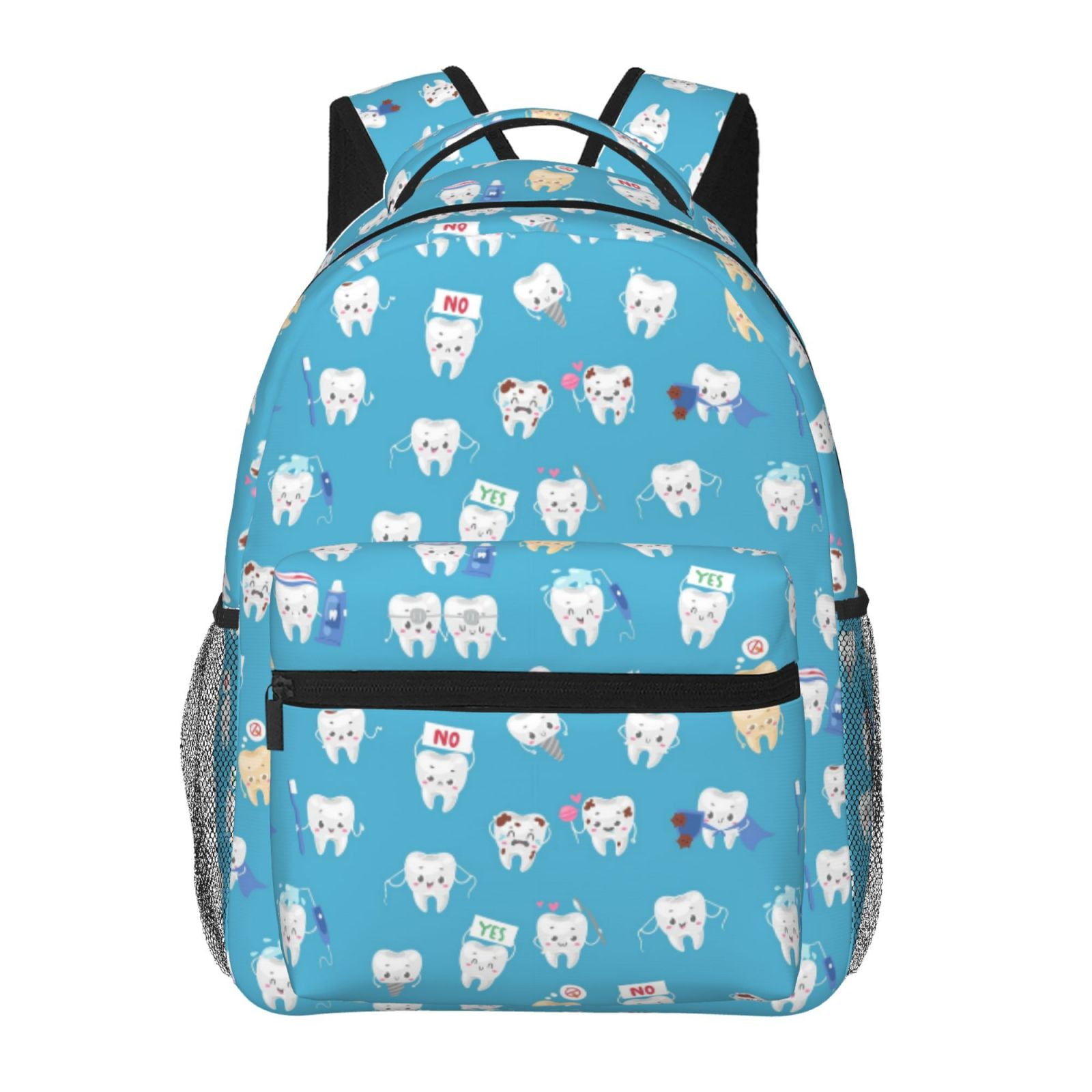 JUNZAN Cute Healthy Teeth Pattern Casual Laptop Backpack for Men Women ...