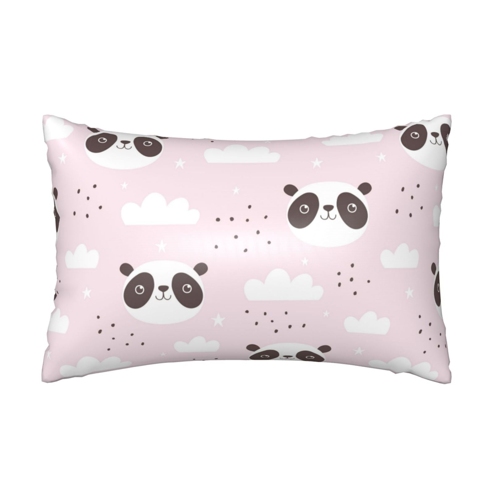 JUNZAN Cute Panda Silk Pillowcase for Hair and Skin,Cooling Sleep Both ...