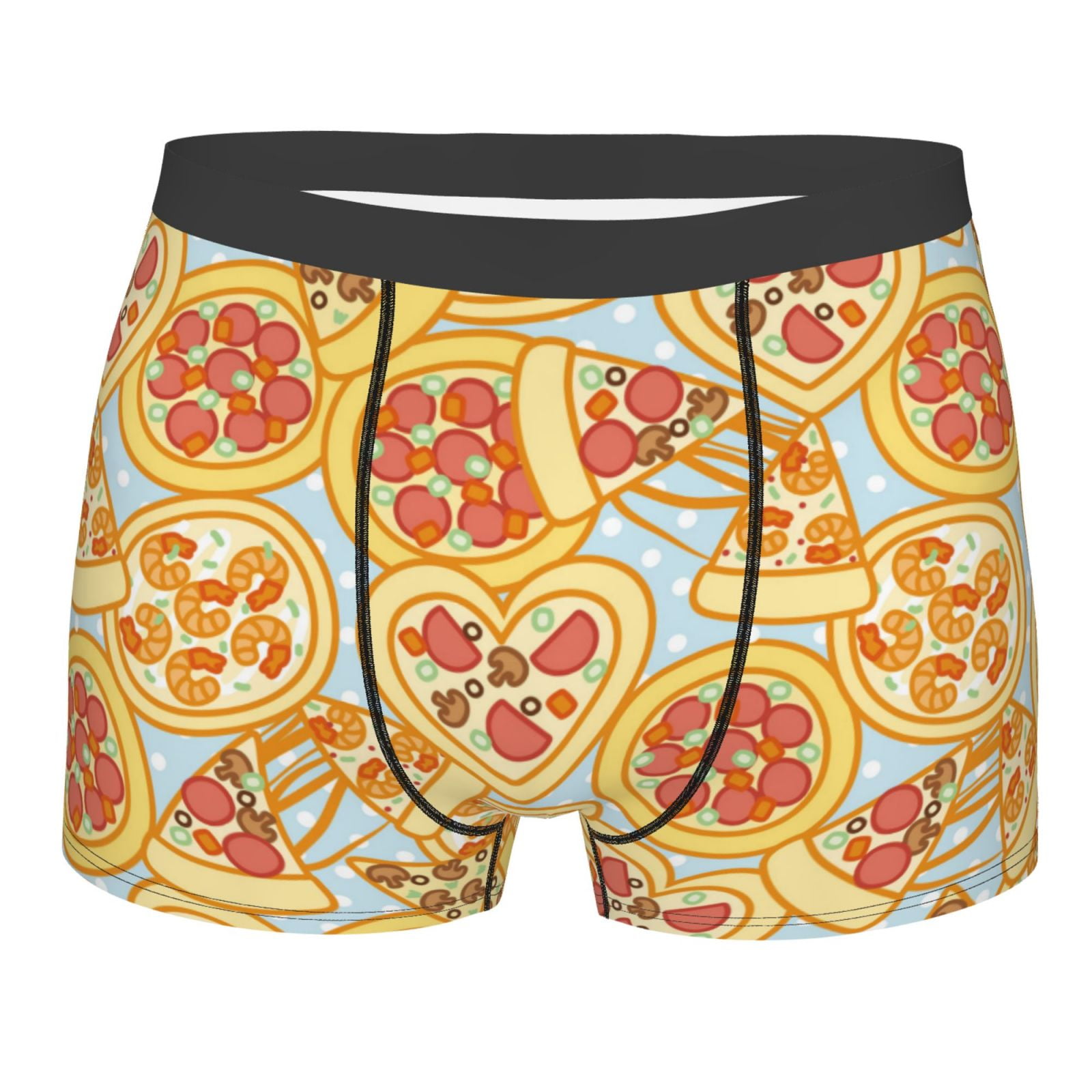 JUNZAN Cute Pizza In Various Mens Underwear Boxer Briefs for Men’s ...