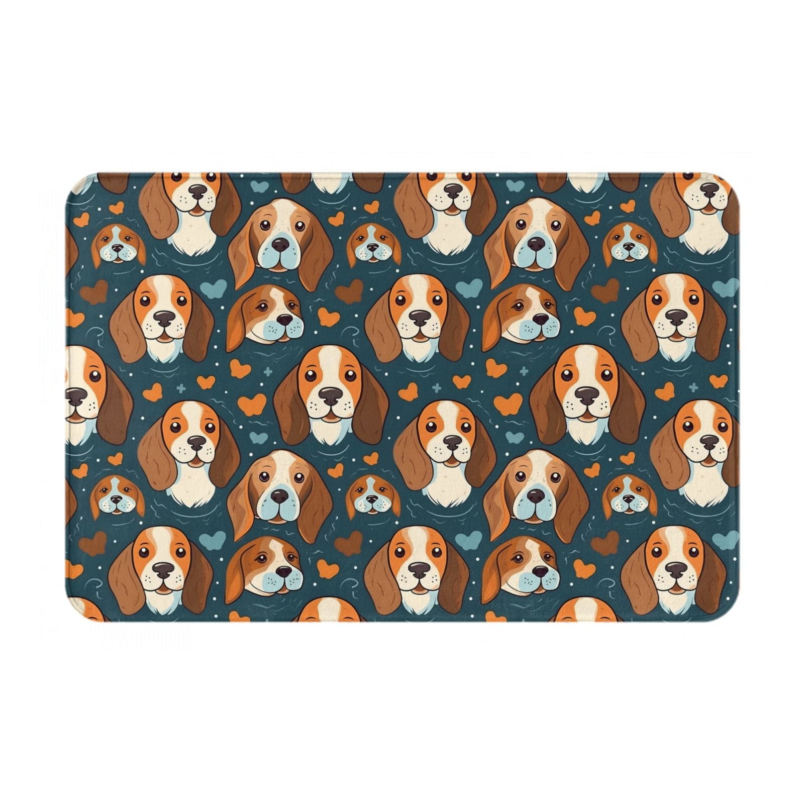 JUNZAN Cute Puppy Custom Funny Welcome Doormat Personalized Door Mats ...