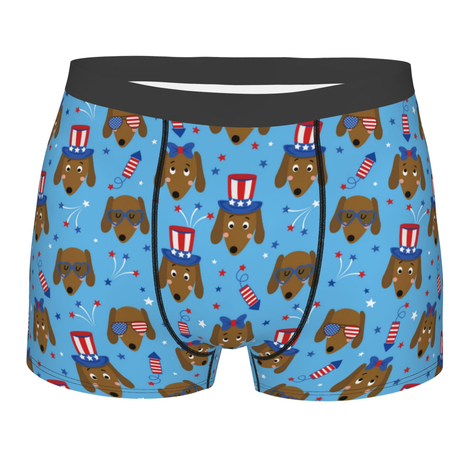 JUNZAN Cute Puppy Mens Underwear Boxer Briefs for Men’s - Medium ...
