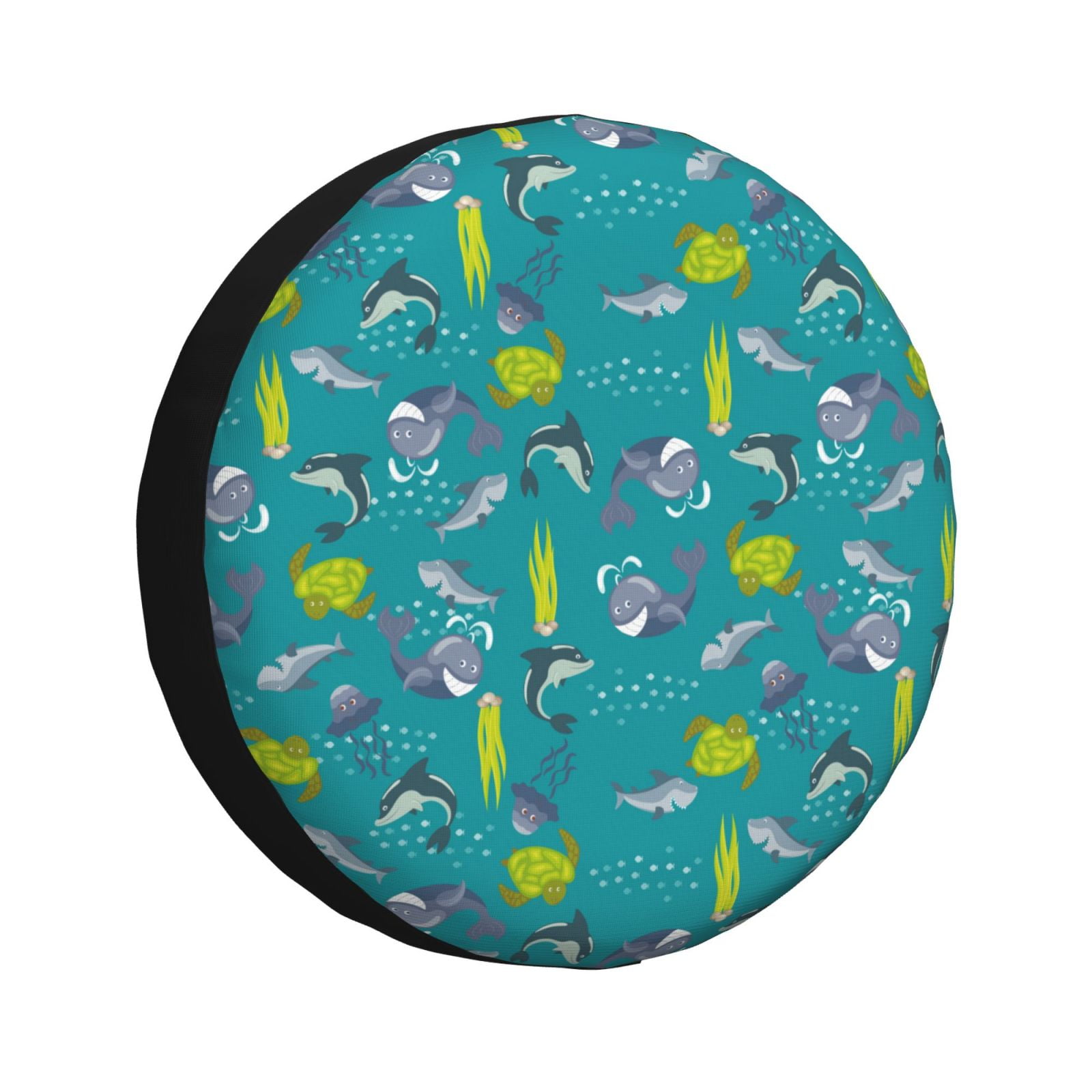 JUNZAN Cute Shark Turtle Tire Cover Wheel Protector for Truck SUV ...