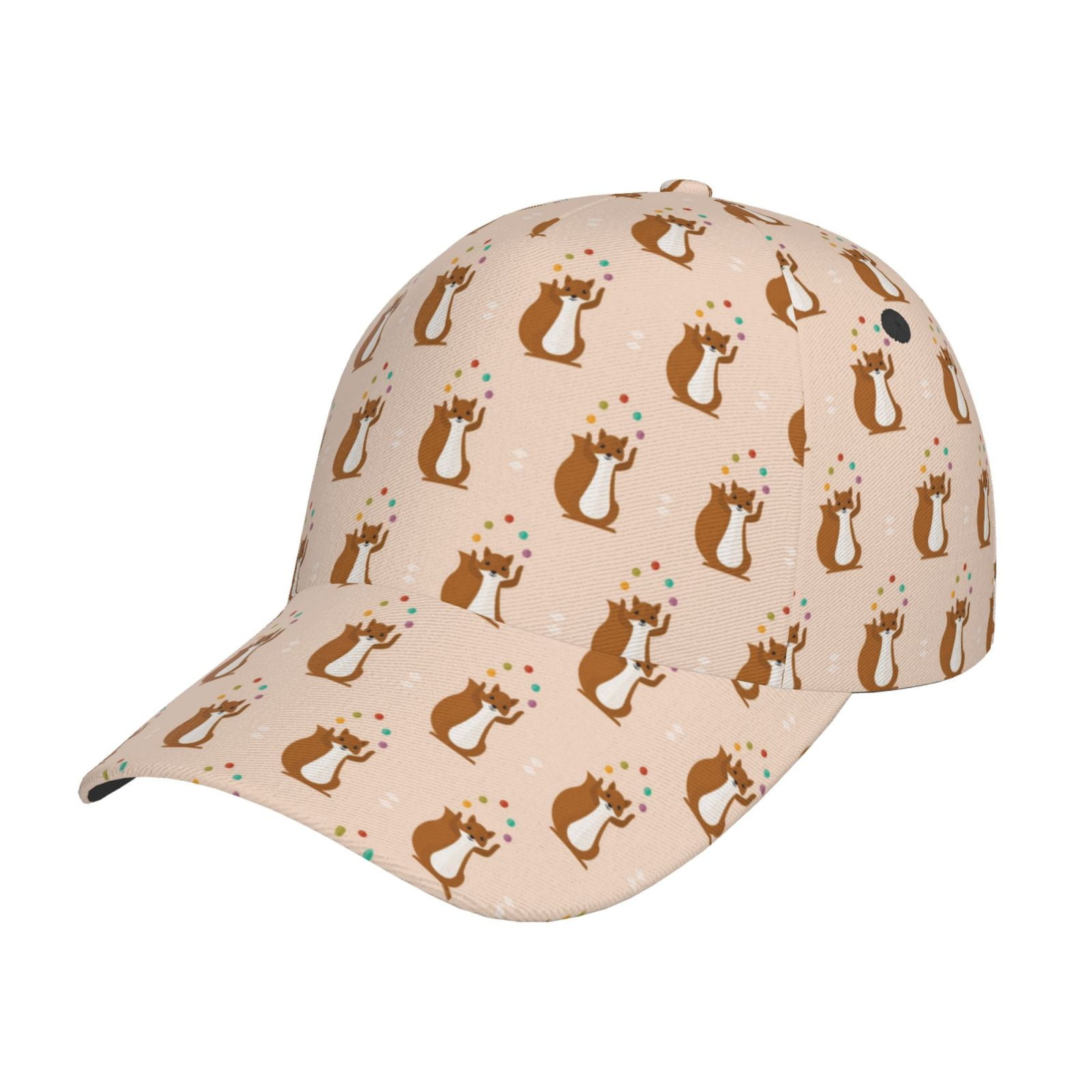 JUNZAN Cute Squirrel Print Baseball Cap,Unisex Sports Cap Dad Hat ...