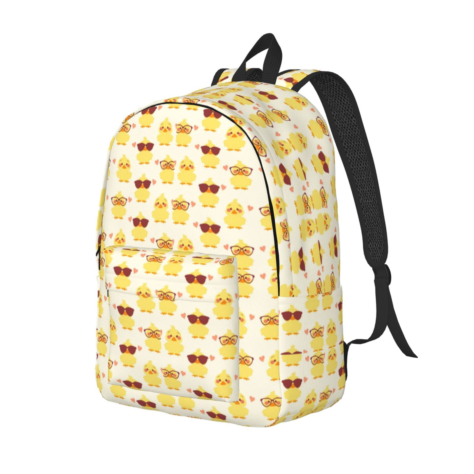 JUNZAN Cute Yellow Duck Pattern Travel Laptop Backpack for Men Women ...