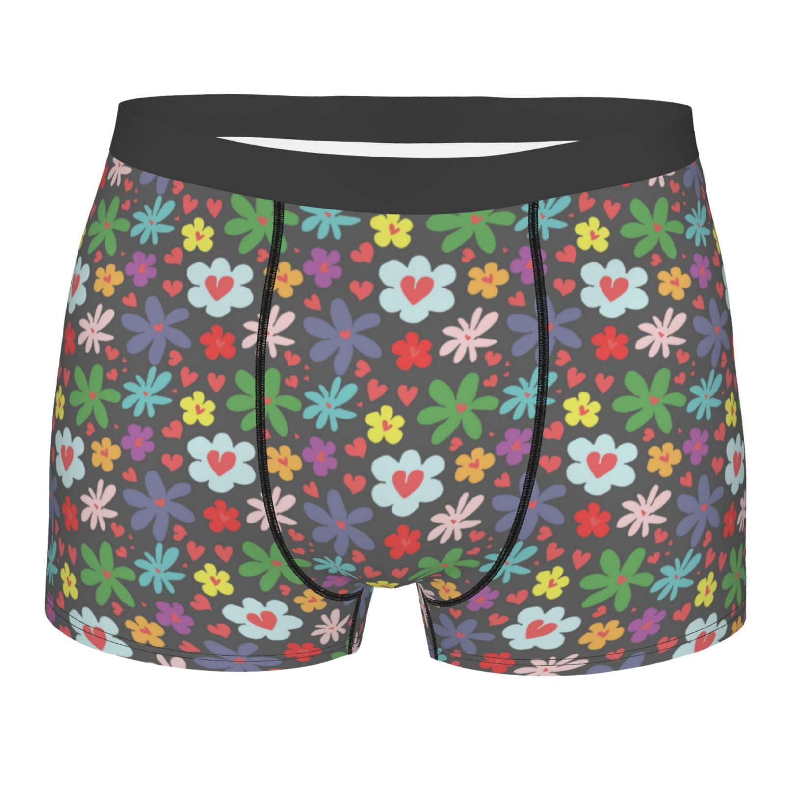 JUNZAN Daisies Flowers Mens Underwear Boxer Briefs for Men’s - Large ...