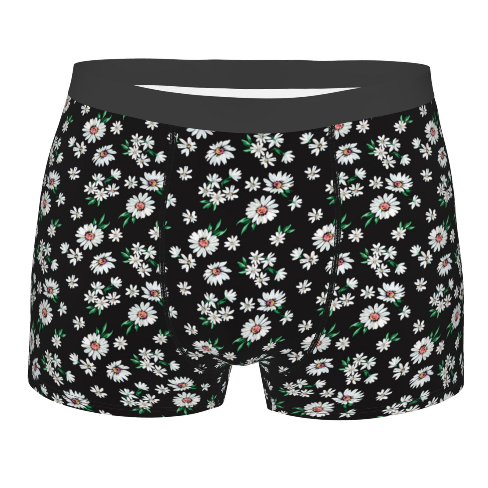 JUNZAN Daisies Flowers Mens Underwear Boxer Briefs for Men’s - Medium ...