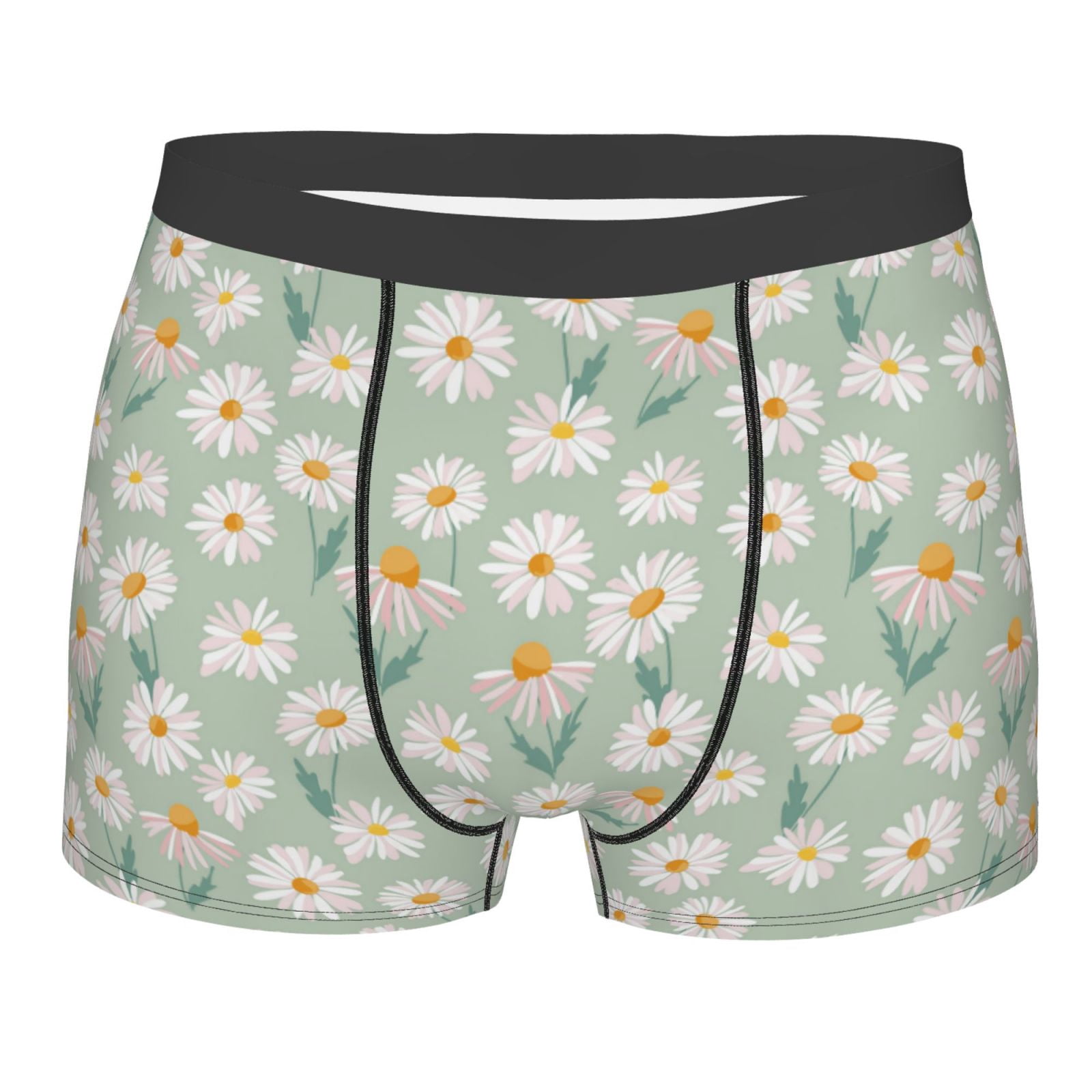 JUNZAN Daisies Flowers Mens Underwear Boxer Briefs for Men’s - Medium ...