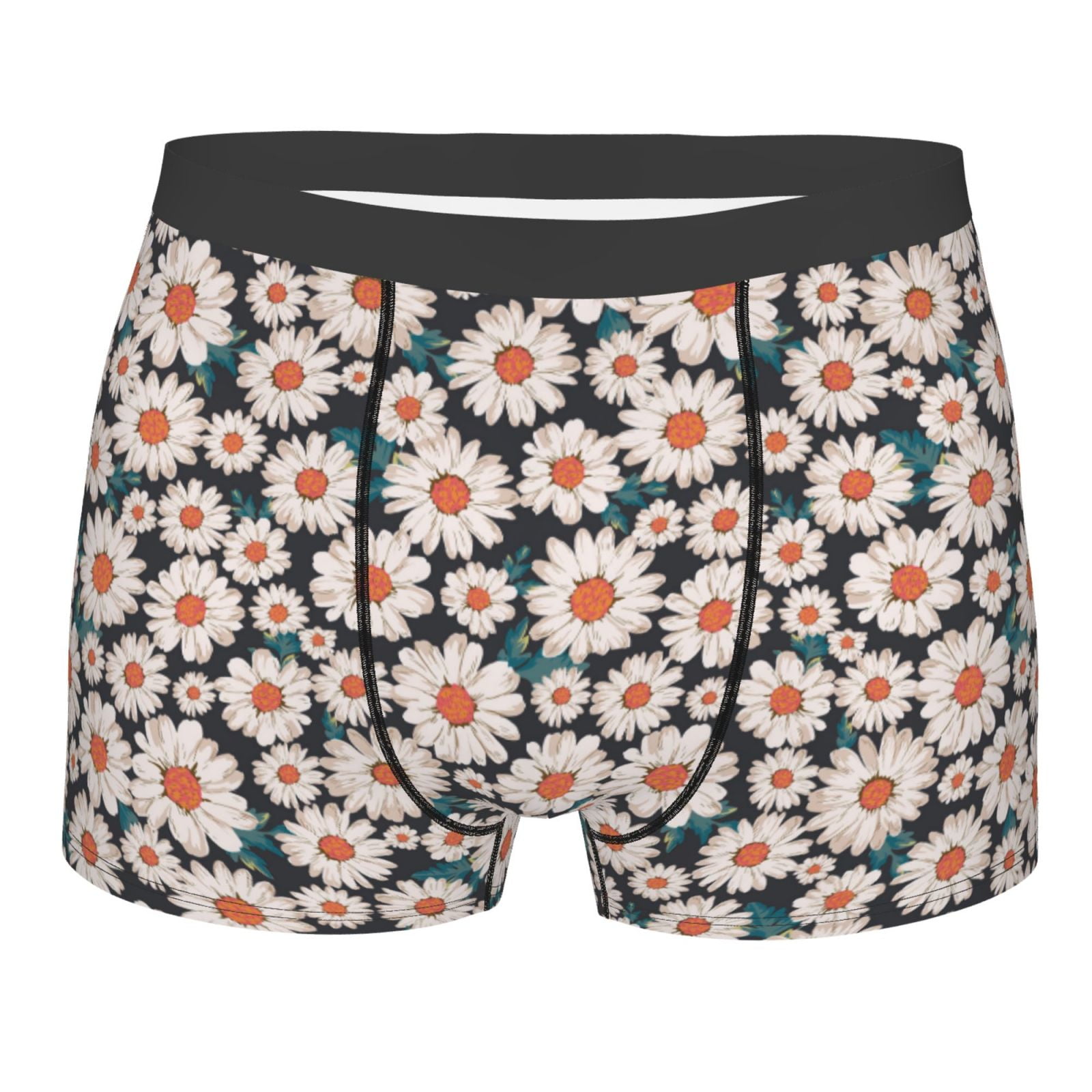 JUNZAN Daisies Flowers Mens Underwear Boxer Briefs for Men’s - Medium ...