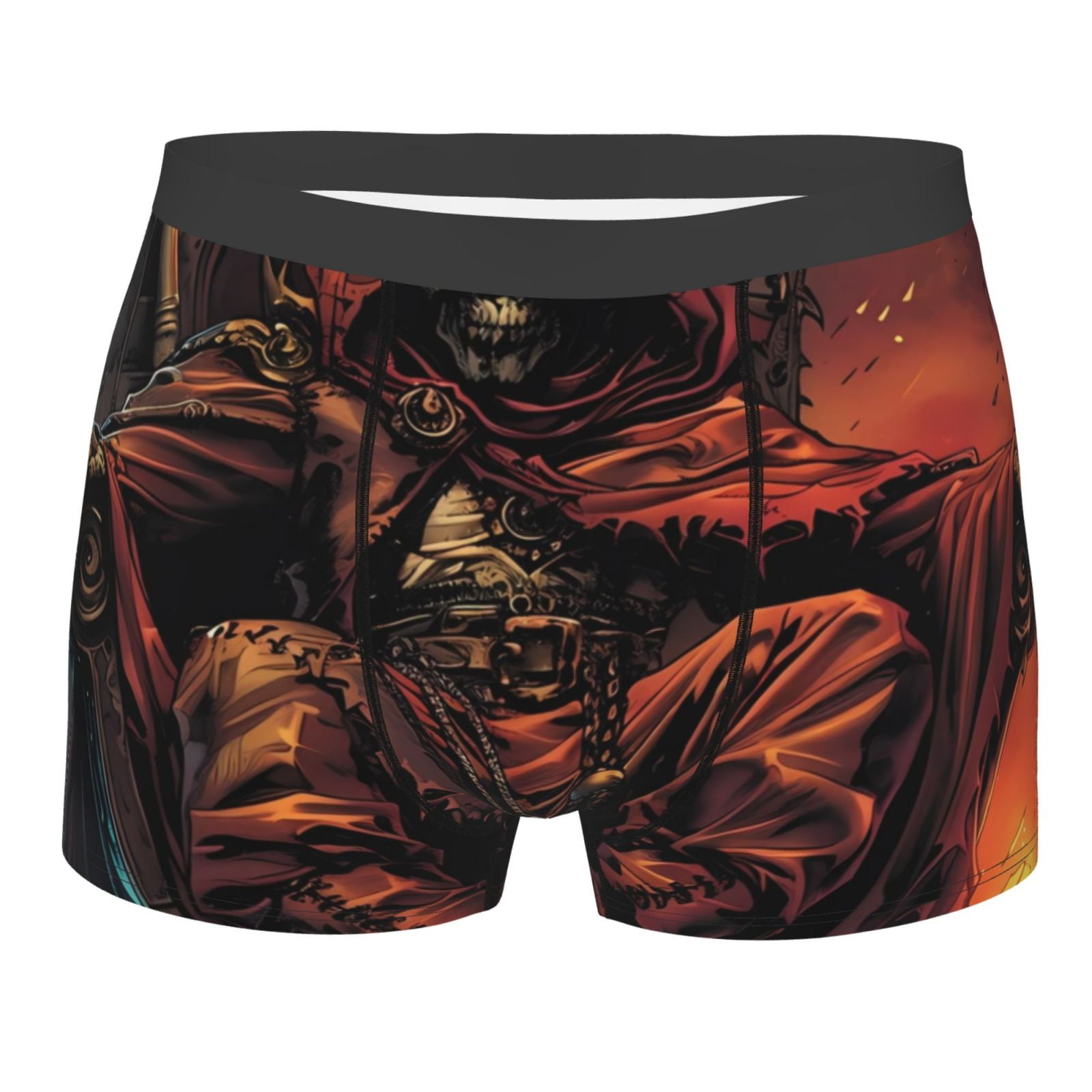 JUNZAN Dark Skull King Throne Mens Underwear Boxer Briefs for Men’s ...