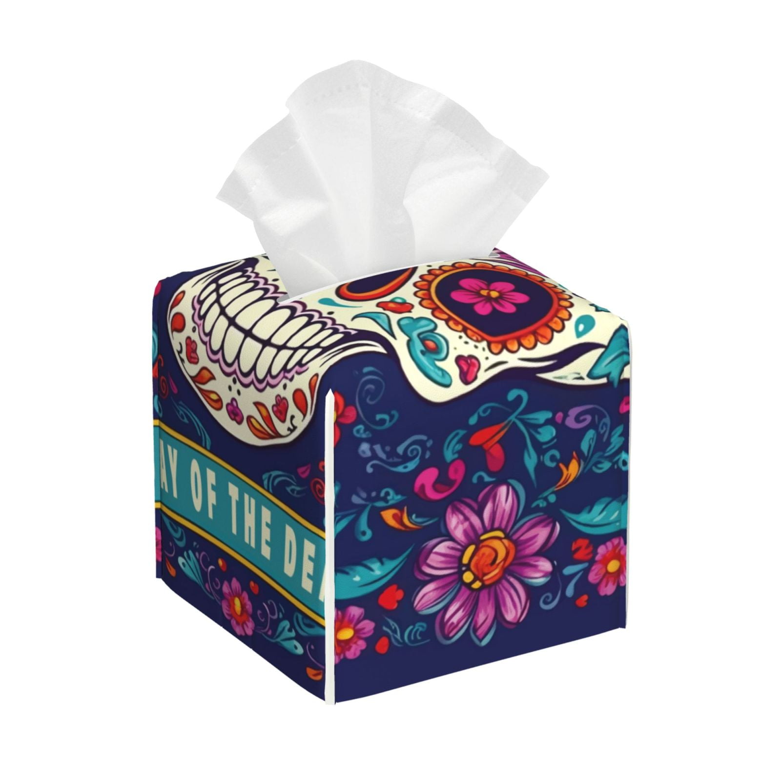 JUNZAN Dead Day Party for Tissue Box Cover Holder, Square Facial Tissue ...