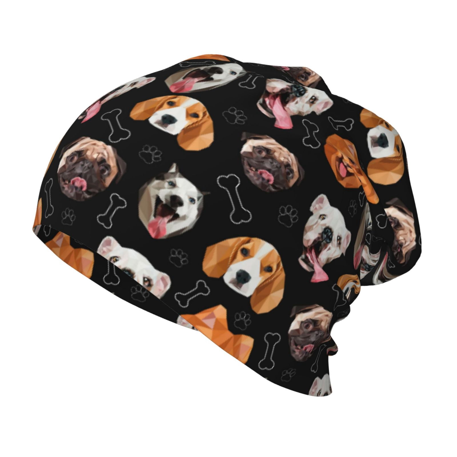 JUNZAN Different Breeds Of Dogs Pattern Kid's Soft Beanie Hat Toddlers ...