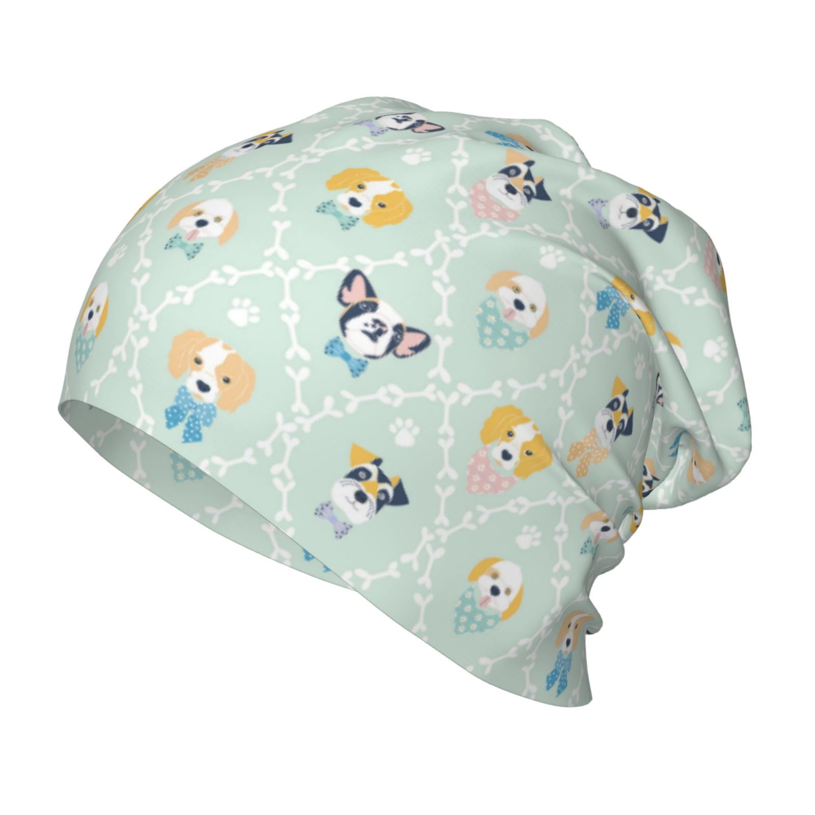 JUNZAN Different Breeds of Dogs Pattern Kid's Soft Beanie Hat Toddlers ...