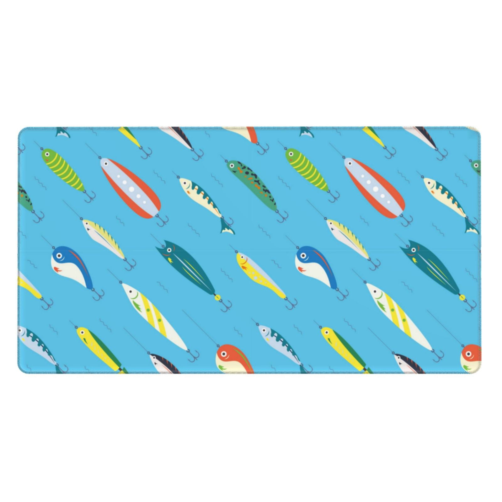 JUNZAN Different Color Fishing Bait Extra Large Mouse Pad for Boys Girl ...