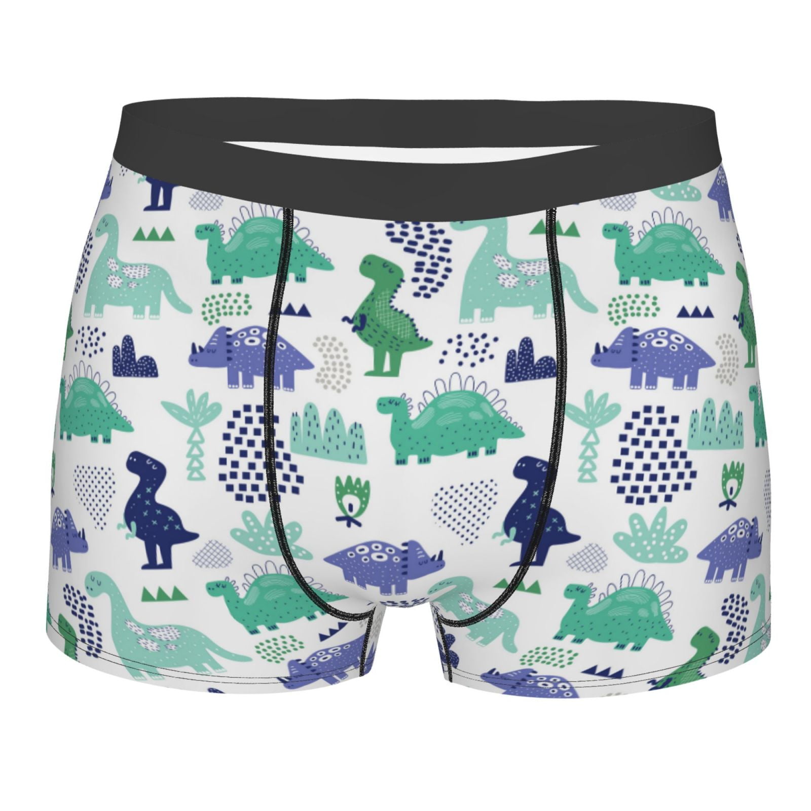 JUNZAN Dinosaur Mens Underwear Boxer Briefs for Men’s - Medium ...