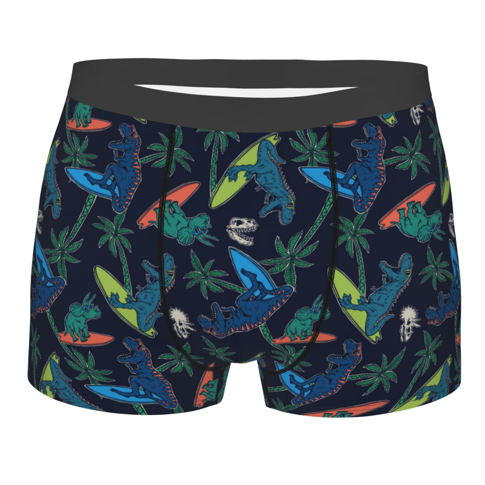 JUNZAN Dinosaur Mens Underwear Boxer Briefs for Men’s - Medium ...