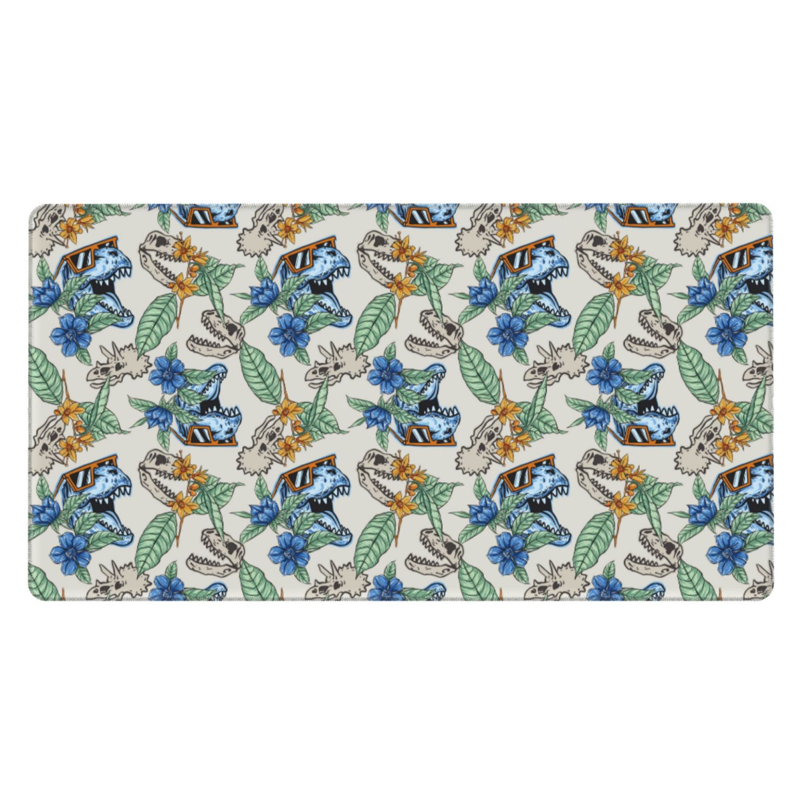 JUNZAN Dinosaurs And Leaves Extra Large Mouse Pad for Boys Girl Men ...