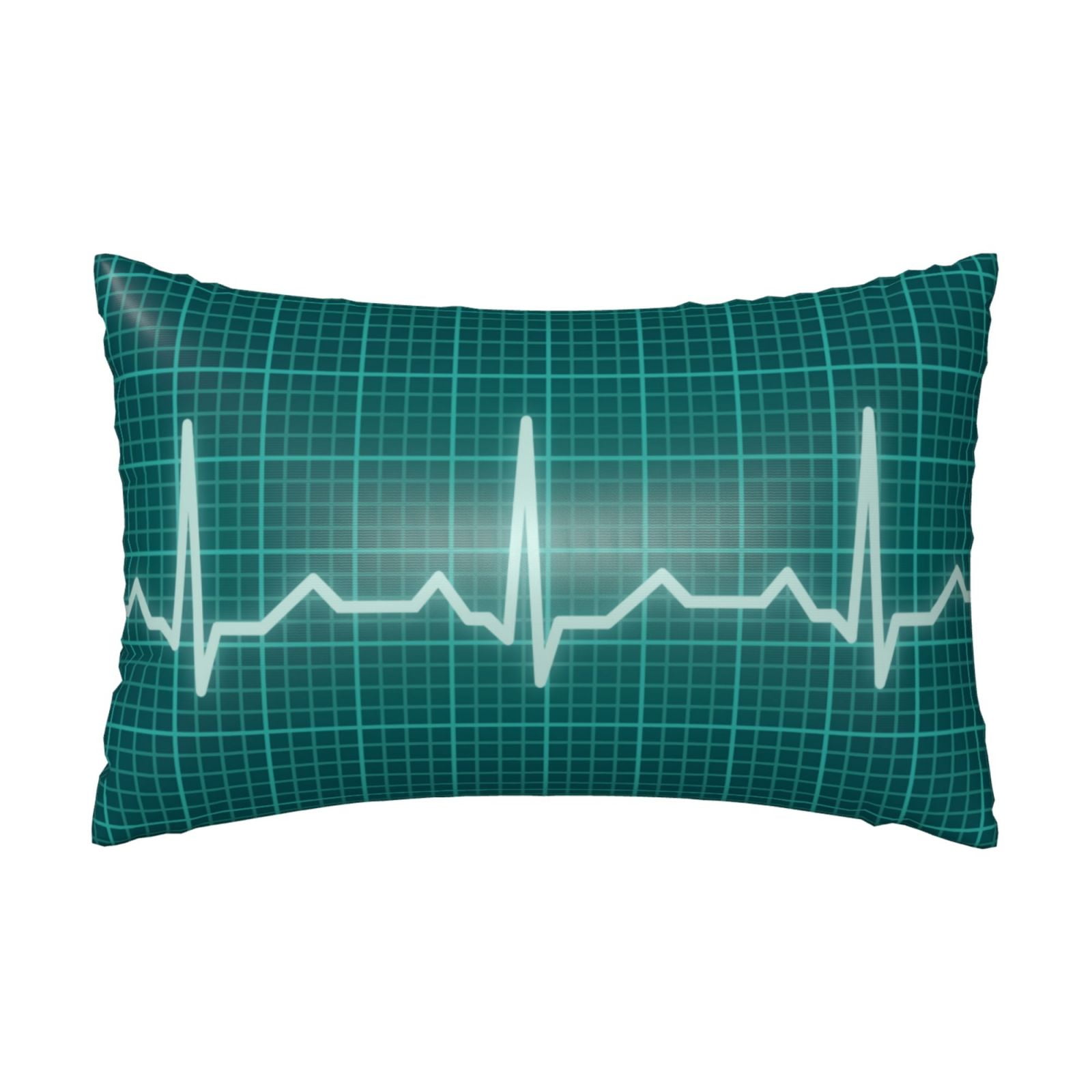 JUNZAN ECG Wave Silk Pillowcase for Hair and Skin,Cooling Sleep Both ...