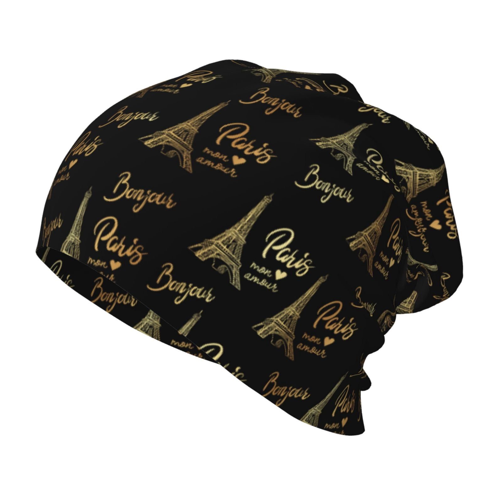 JUNZAN Eiffel Tower Pattern Kid's Soft Beanie Hat Toddlers Winter Cute ...