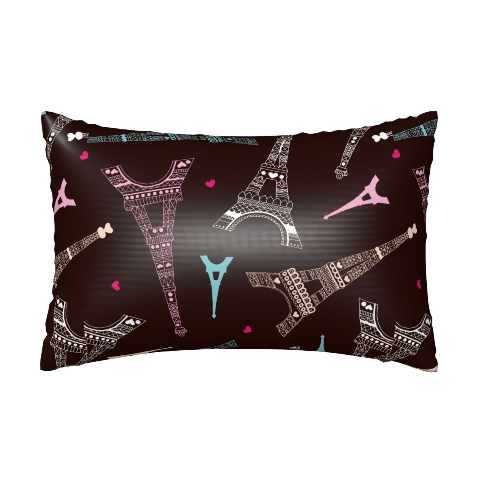 JUNZAN Eiffel Tower Silk Pillowcase for Hair and Skin,Cooling Sleep ...