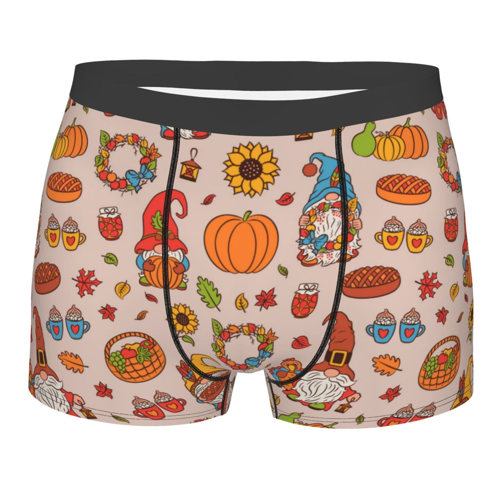JUNZAN Fall Thanksgiving Mens Underwear Boxer Briefs for Men’s - Medium ...