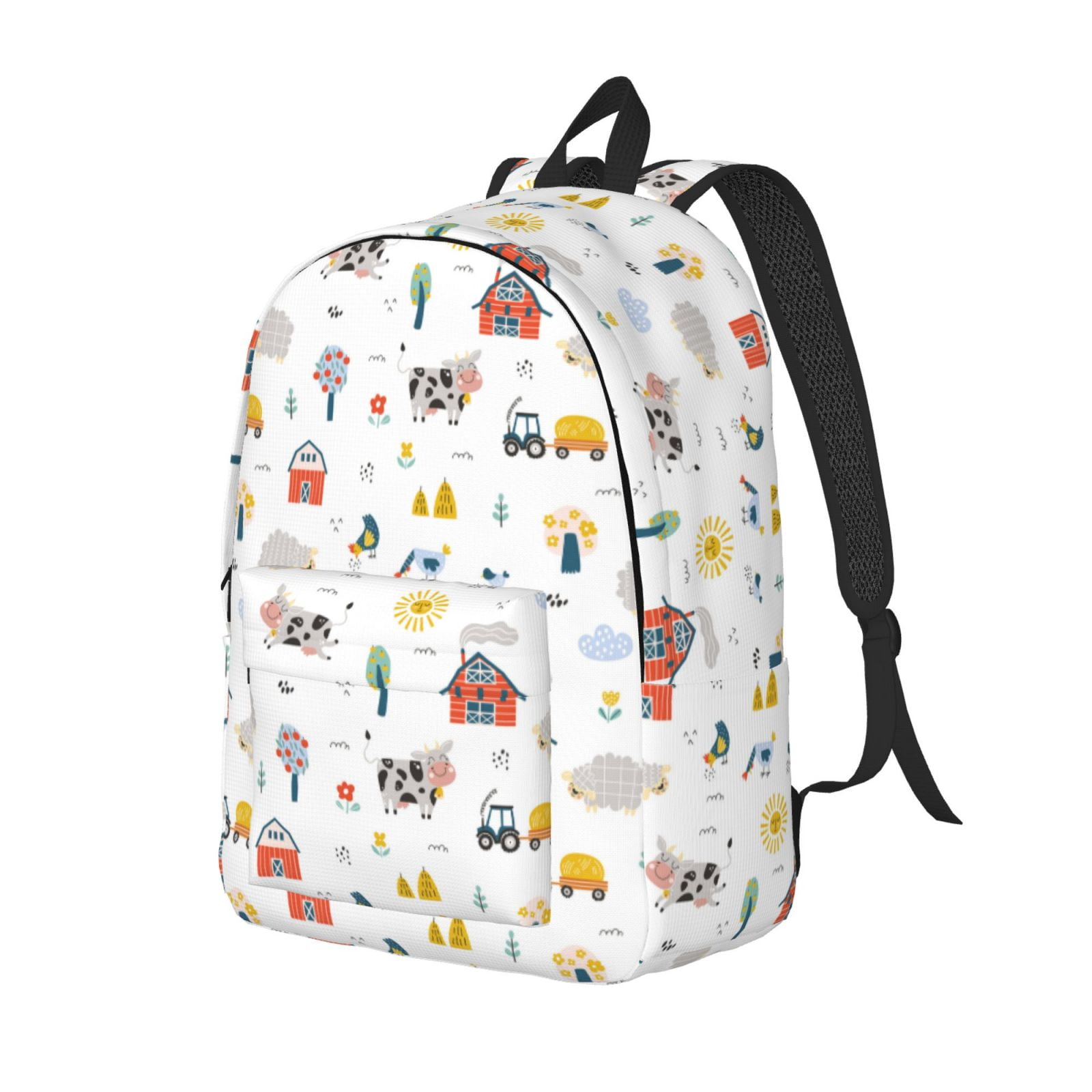 JUNZAN Farm Animals Pattern Travel Laptop Backpack for Men Women,Casual ...