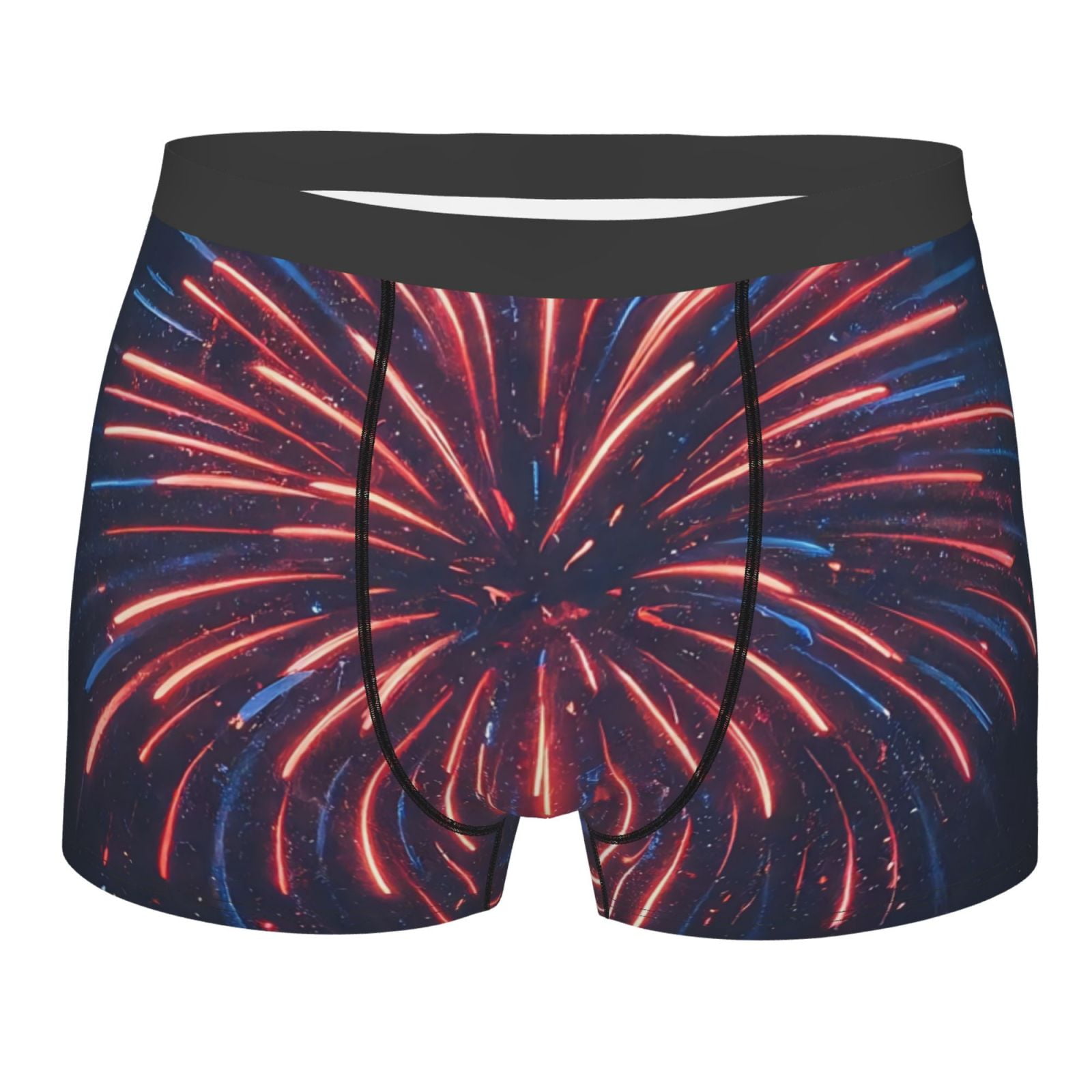 JUNZAN Fireworks3 Mens Underwear Boxer Briefs for Men’s-Medium ...