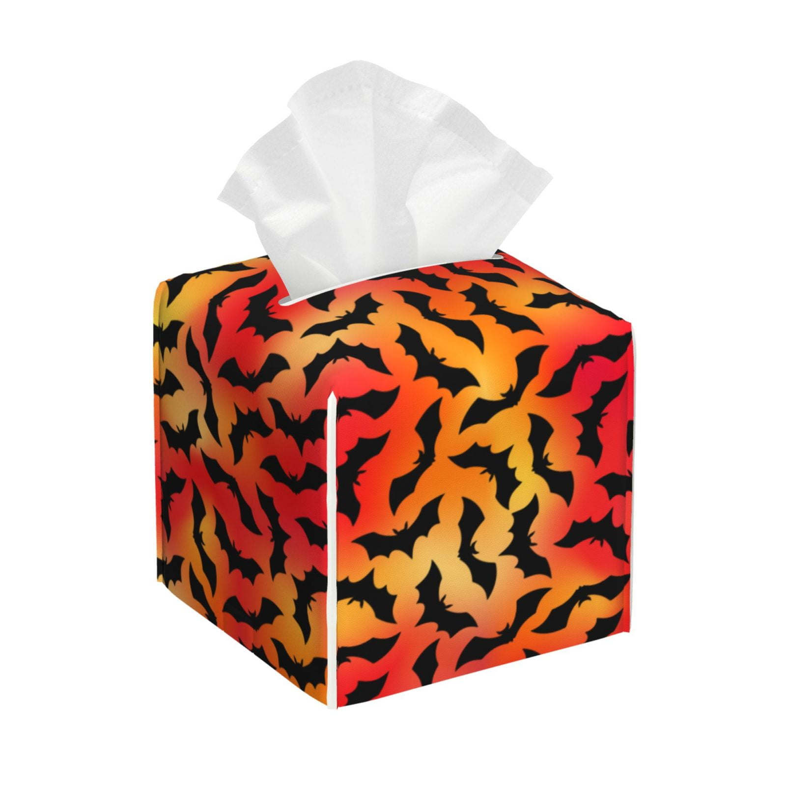 JUNZAN Flying Black Bat for Tissue Box Cover Holder, Square Facial ...