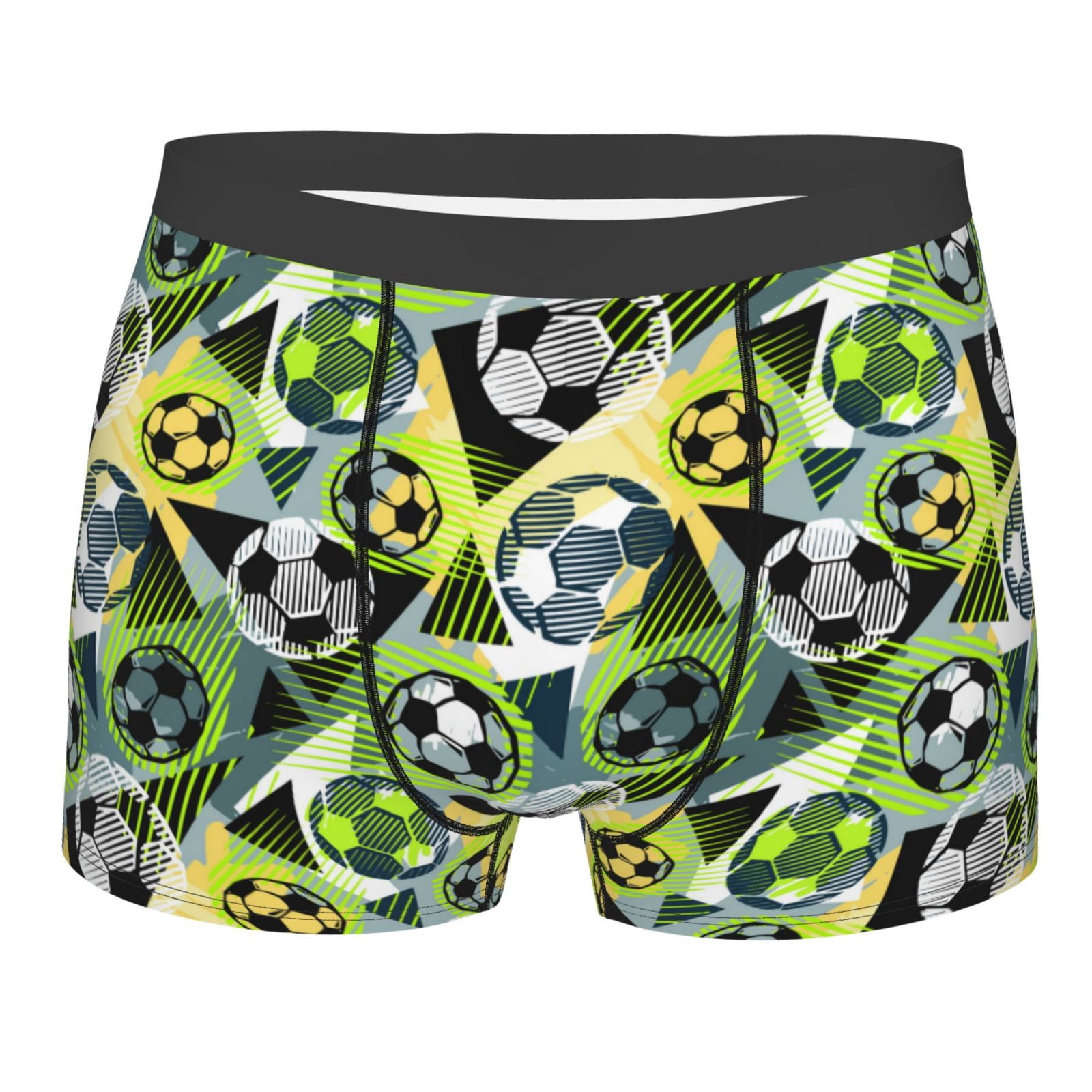 JUNZAN Football Doodle Mens Underwear Boxer Briefs for Men’s - Large ...