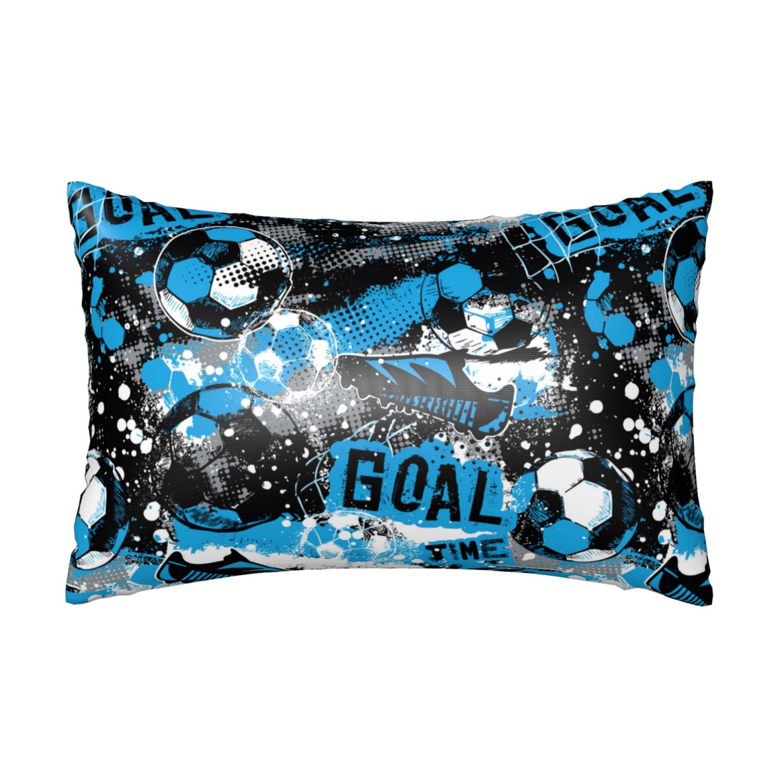 JUNZAN Football Time Silk Pillowcase for Hair and Skin,Cooling Sleep ...