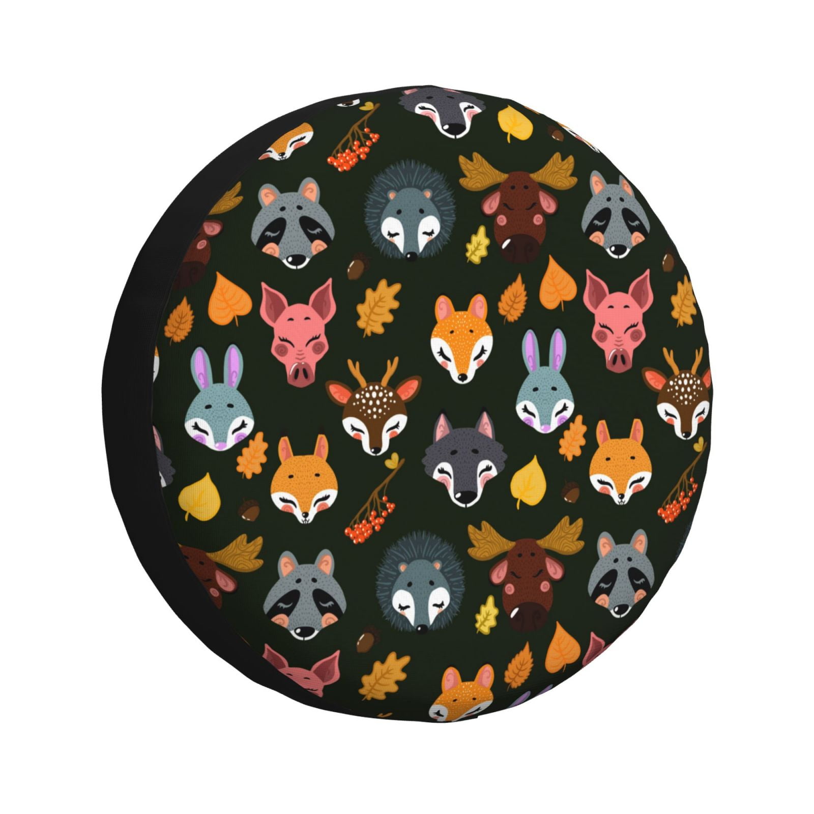 JUNZAN Forest Animal Faces Spare Tire Cover Wheel Protector for Truck ...