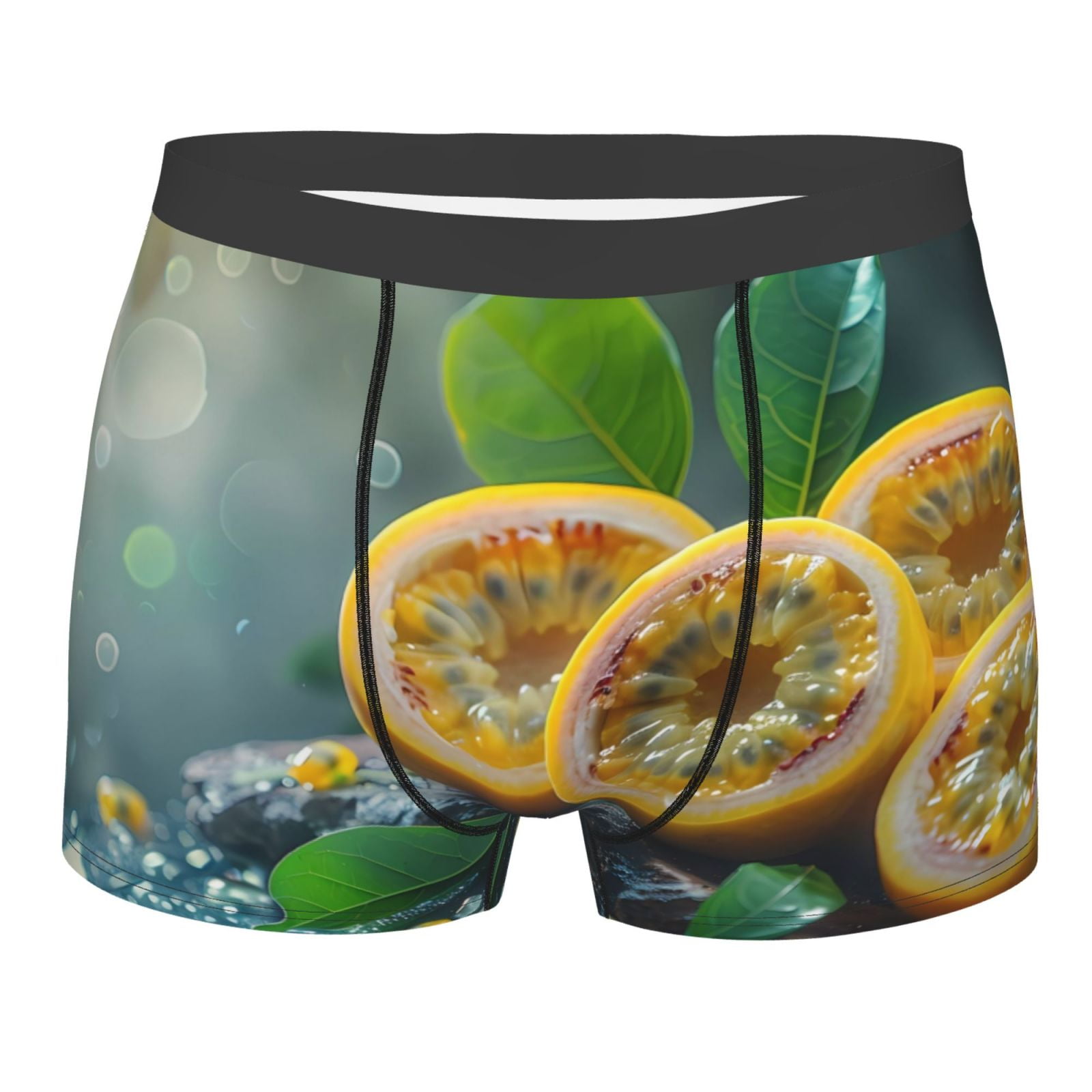 JUNZAN Fresh Passion Fruit Still Life Mens Underwear Boxer Briefs for ...