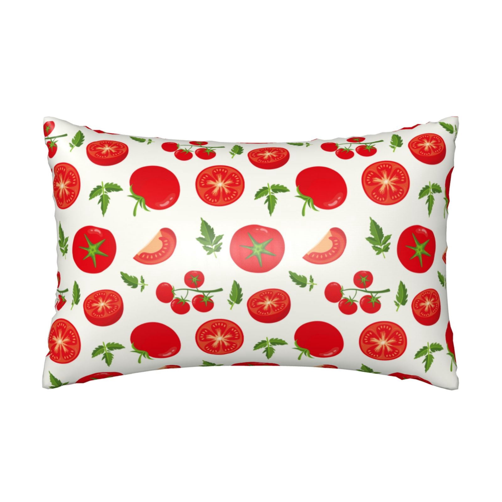 JUNZAN Fresh Red Tomato Silk Pillowcase for Hair and Skin,Cooling Sleep ...