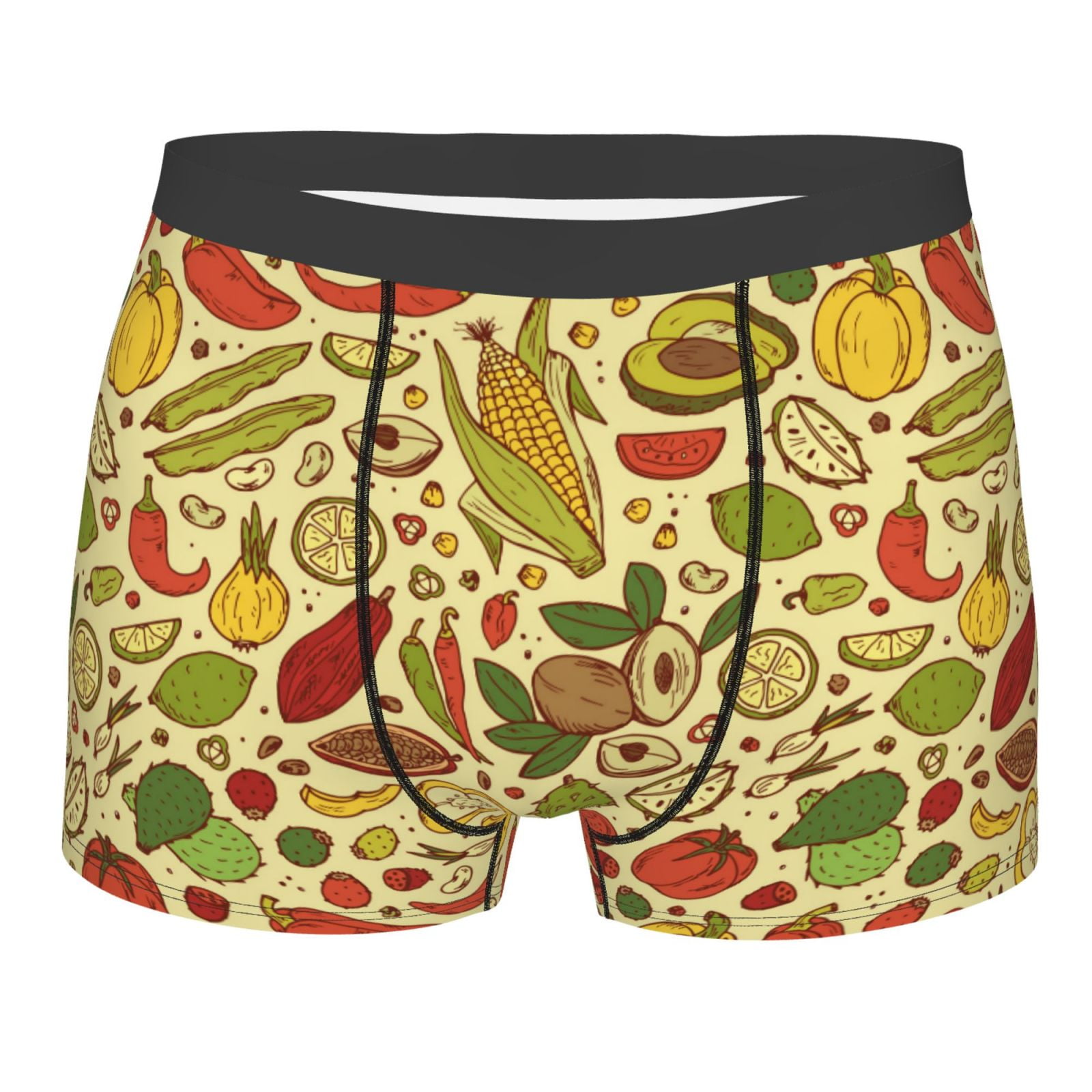JUNZAN Fruits And Vegetables Mens Underwear Boxer Briefs for Men’s ...