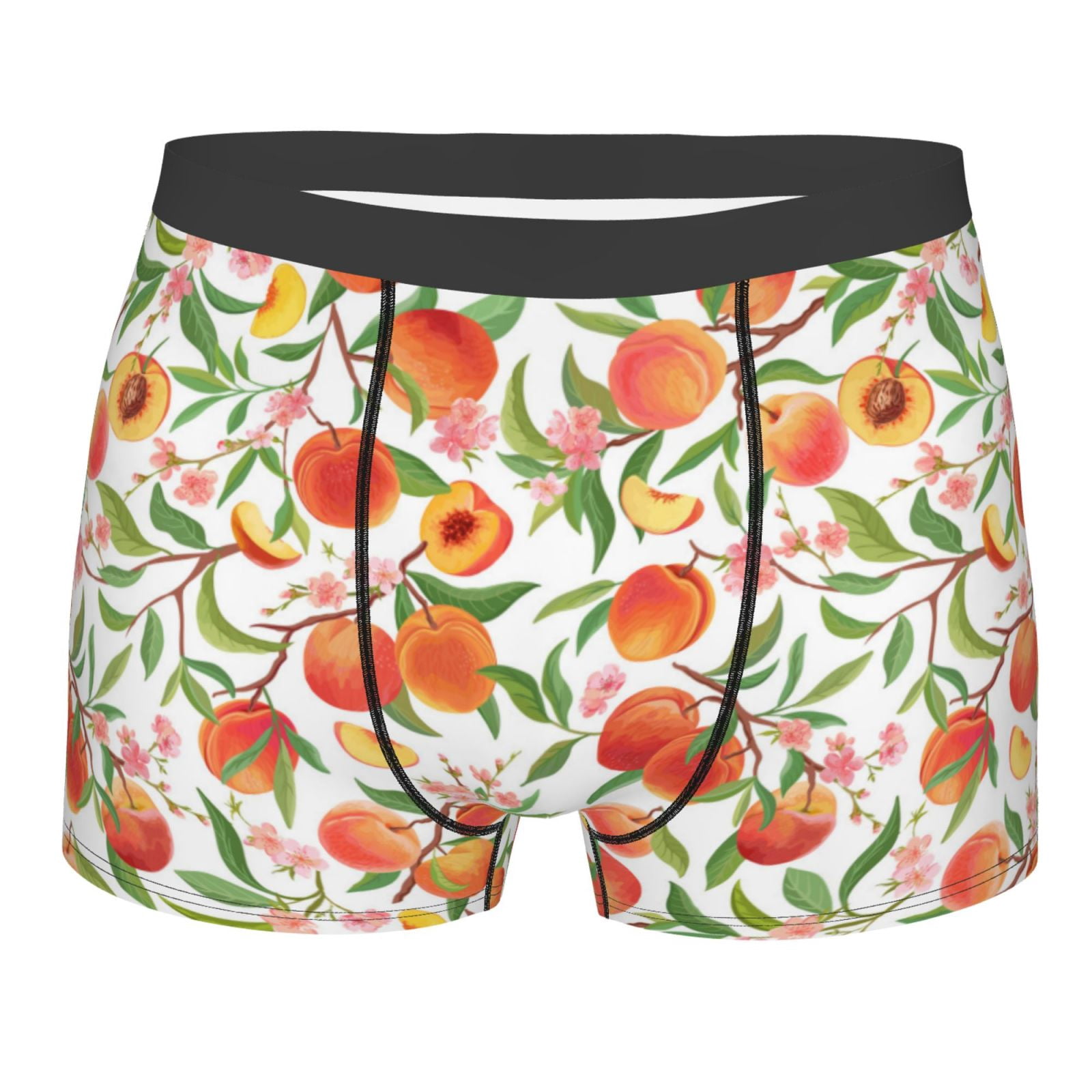 JUNZAN Fruits Peach2 Mens Underwear Boxer Briefs for Men’s - Medium ...