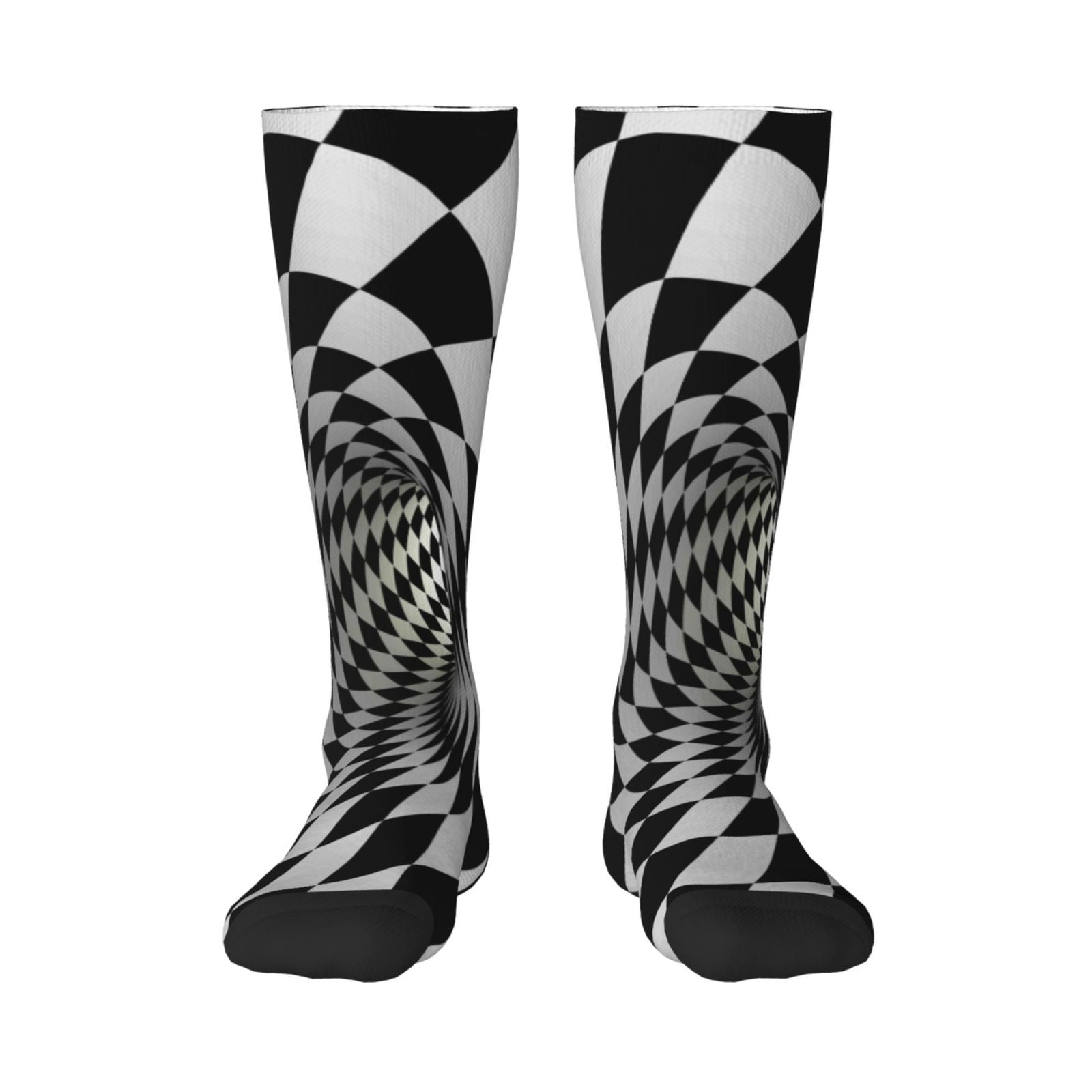 JUNZAN Fun Novelty Knee Warmer High Socks-3d Vortex Illusion - Walmart.com