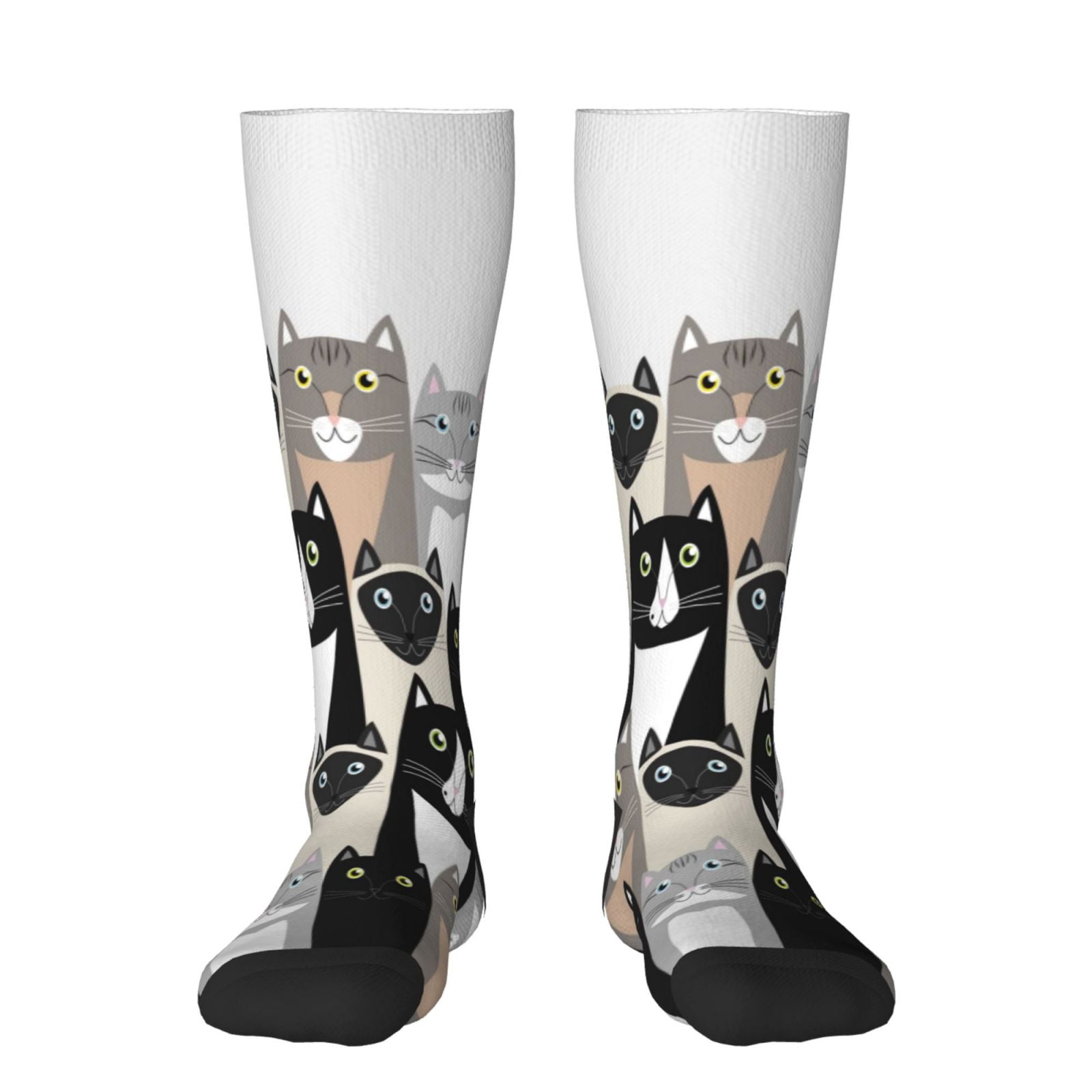 JUNZAN Fun Novelty Knee Warmer High Socks-Colors Cats - Walmart.com