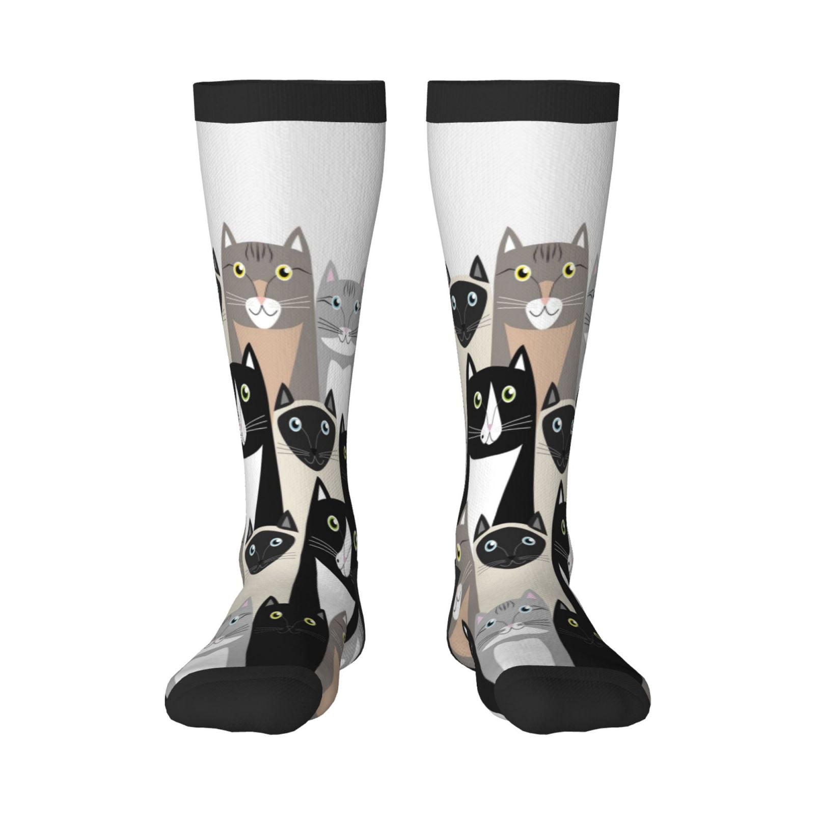 JUNZAN Fun Novelty Knee Warmer High Socks-Colors Cats - Walmart.com