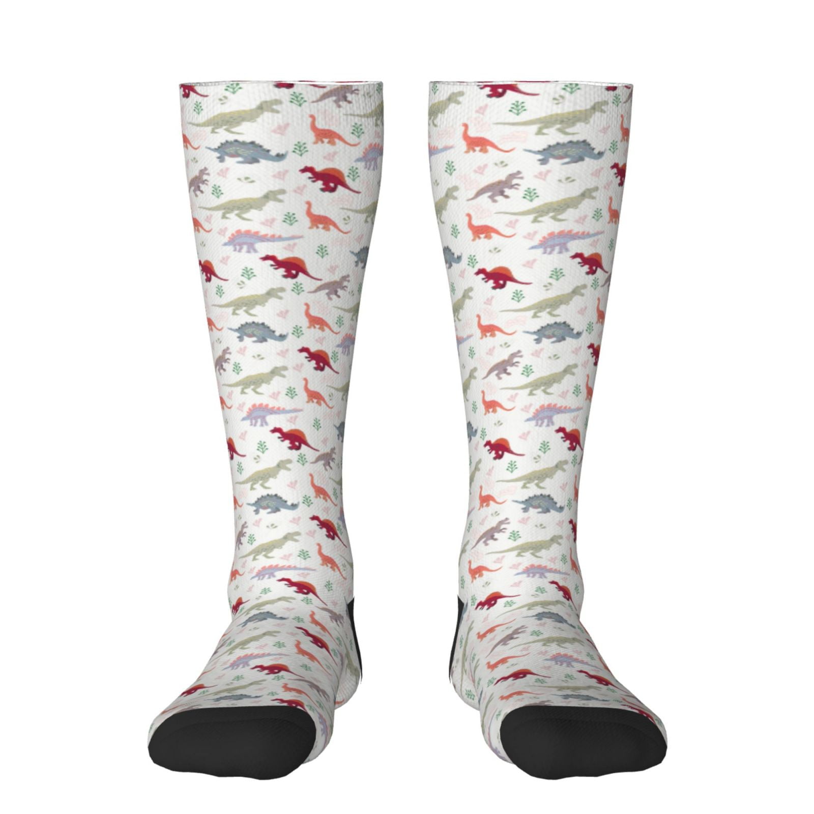 JUNZAN Fun Novelty Knee Warmer High Socks Cute Dinosaur Design ...