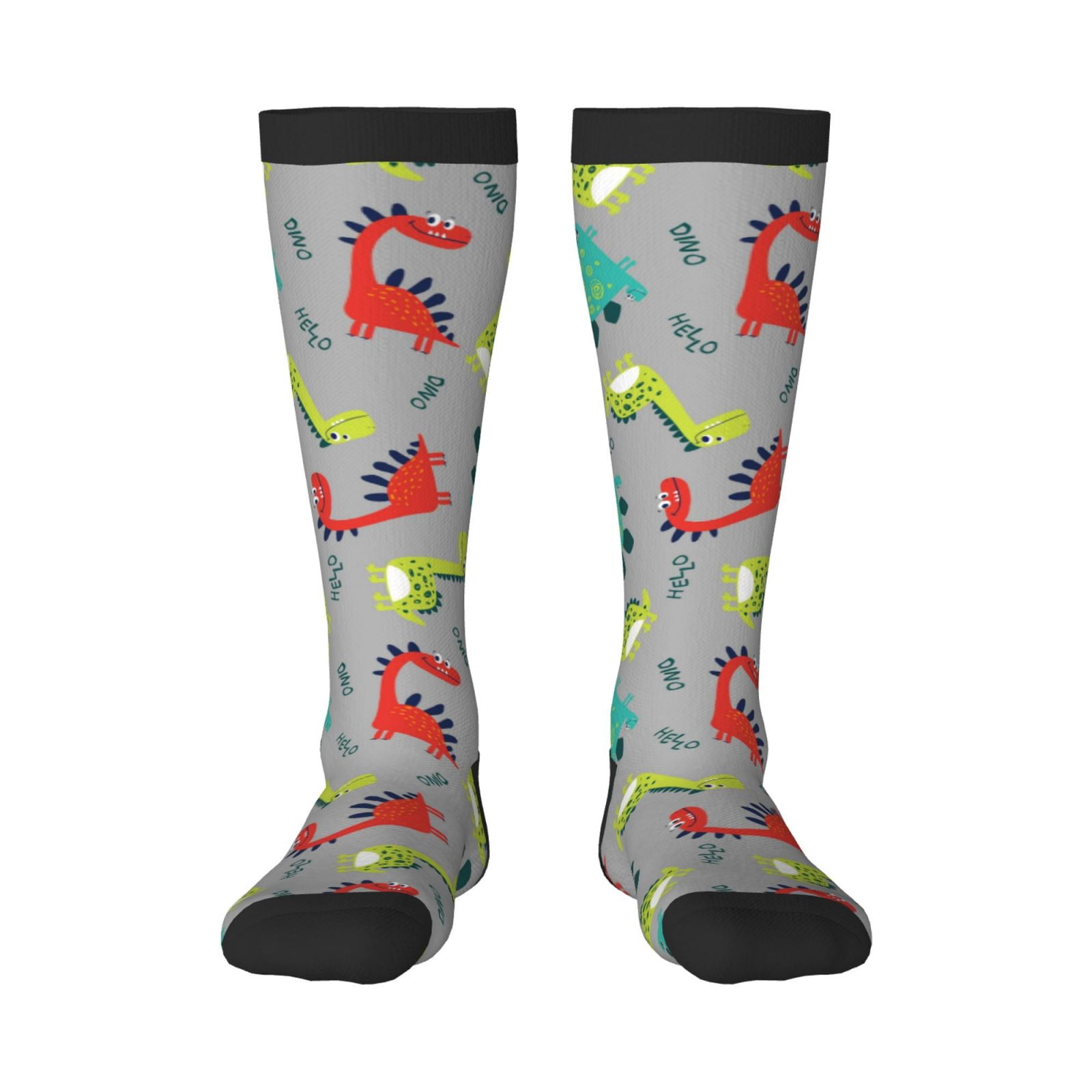 JUNZAN Fun Novelty Knee Warmer High Socks-Cute Dinosaur - Walmart.com