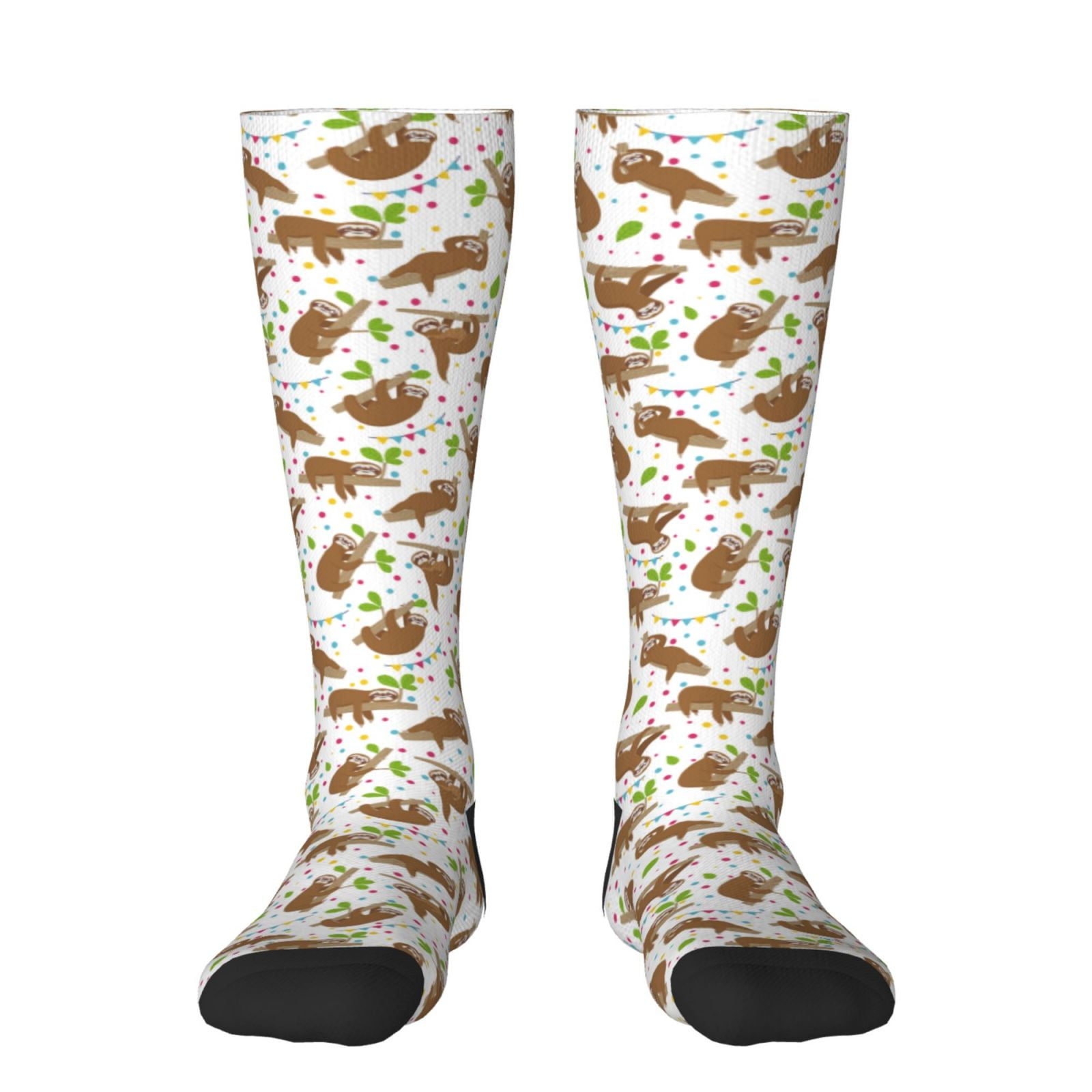 JUNZAN Fun Novelty Knee Warmer High Socks Cute Sloth Design - Walmart.com