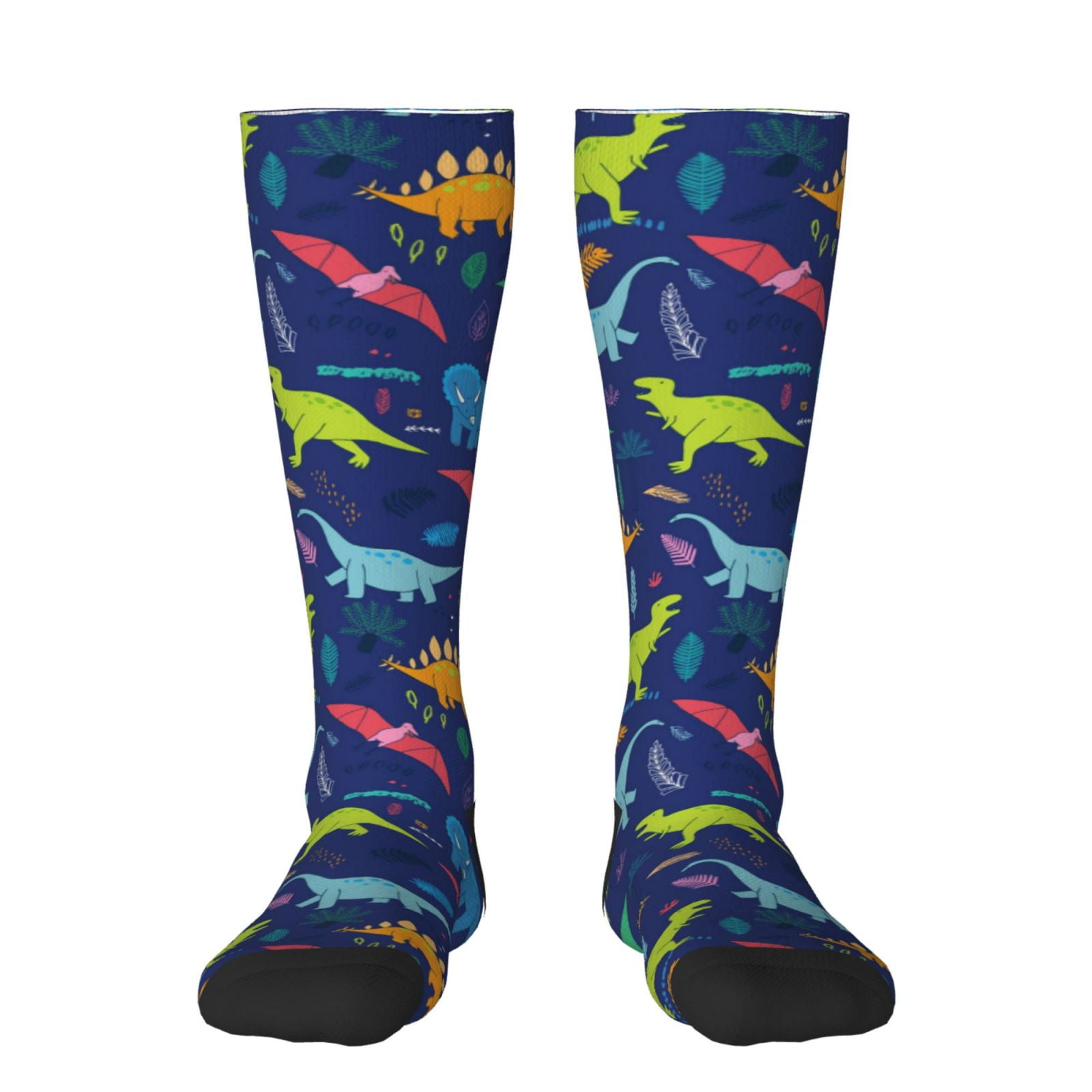 JUNZAN Fun Novelty Knee Warmer High Socks-Dinosaurs - Walmart.com