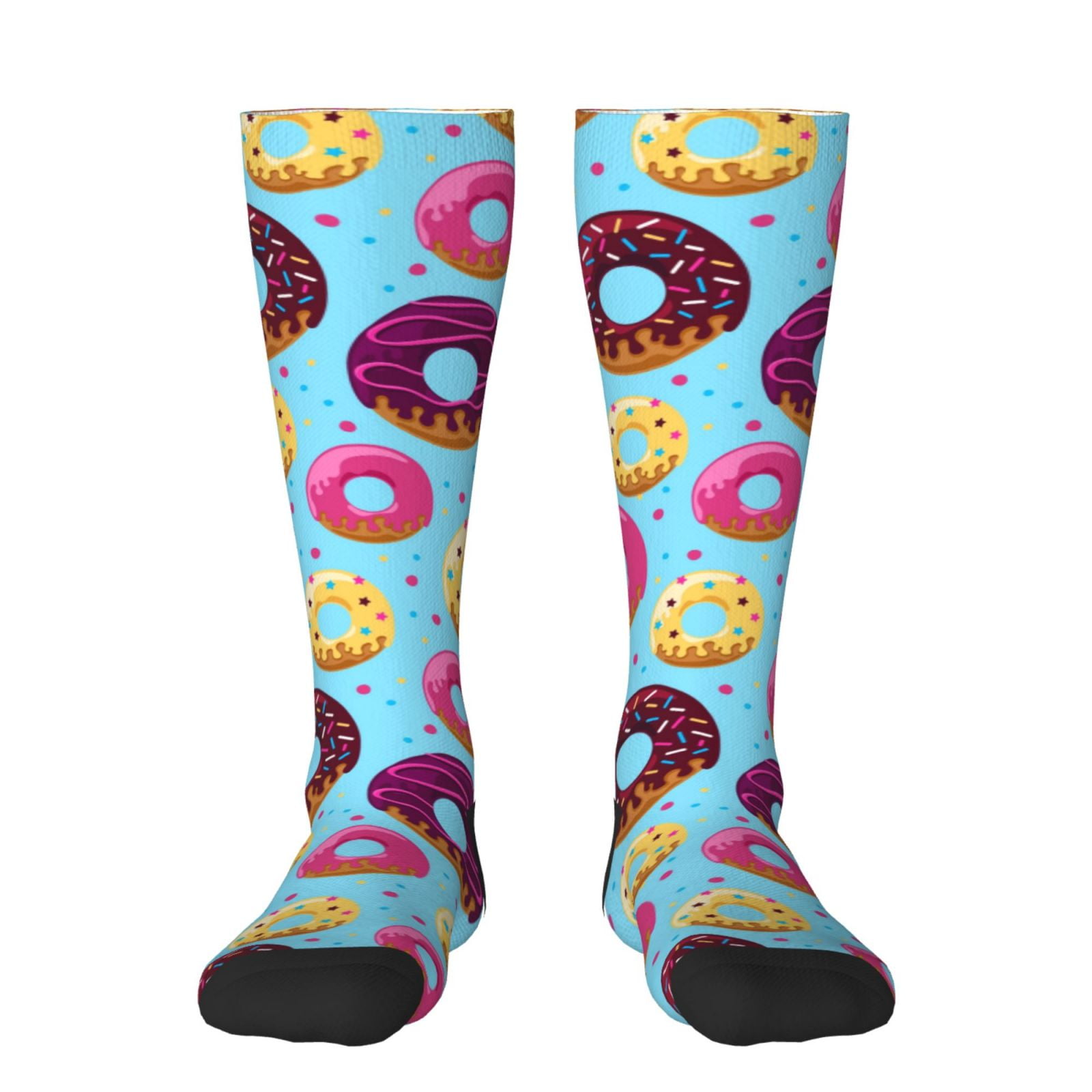 JUNZAN Fun Novelty Knee Warmer High Socks-Donuts - Walmart.com